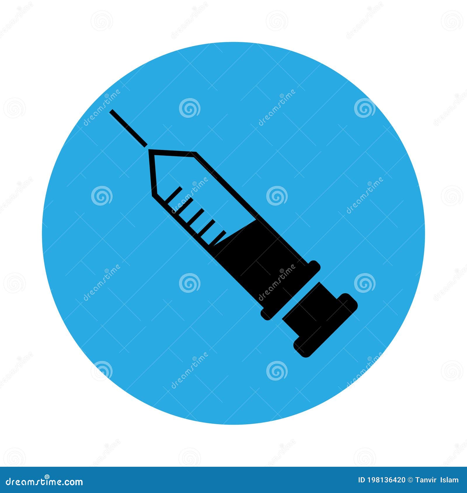 Syringe Icon. Health, Interface Stock Vector - Illustration of clear ...