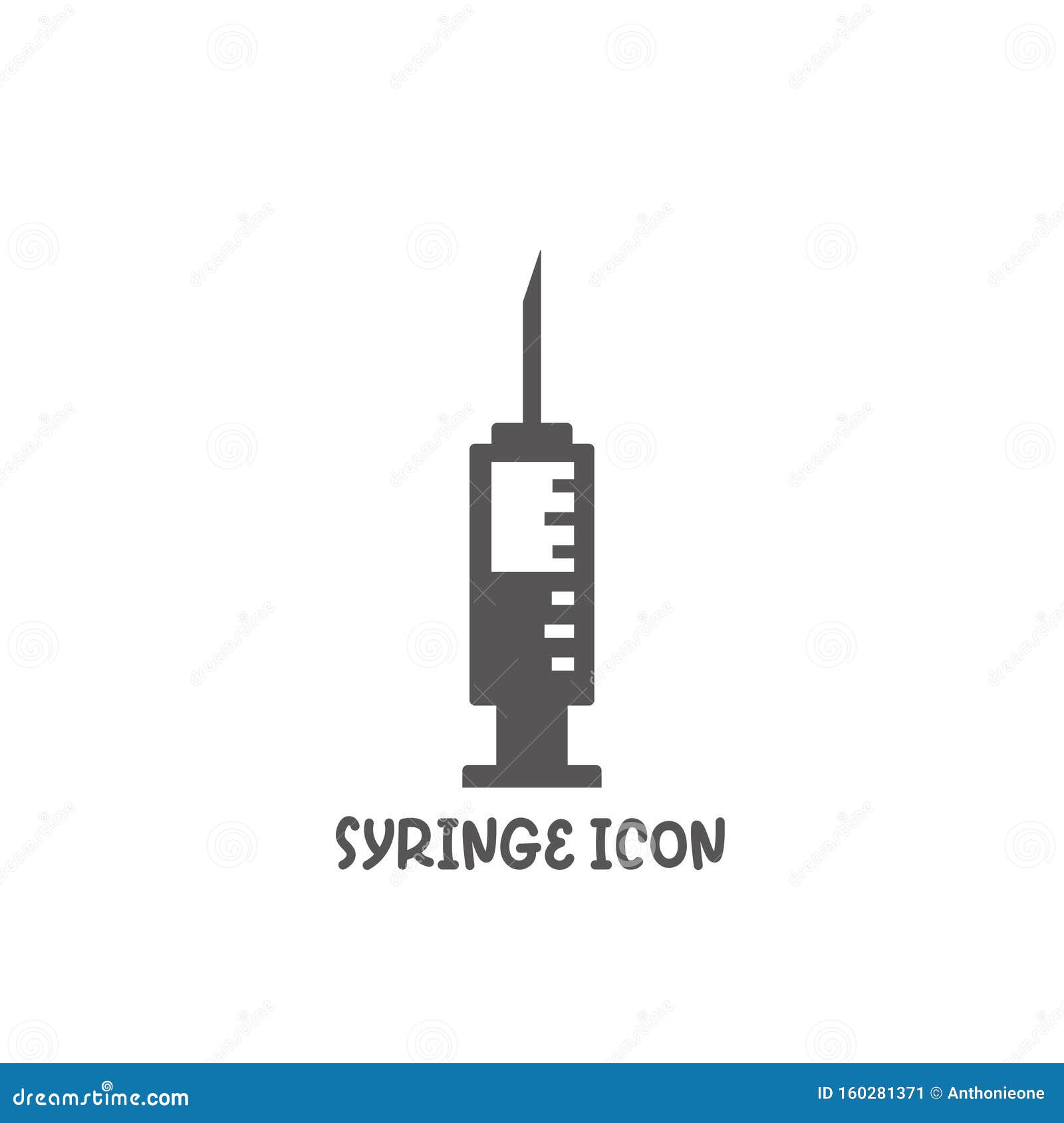 Syringe Icon Simple Flat Style Vector Illustration Stock Vector ...