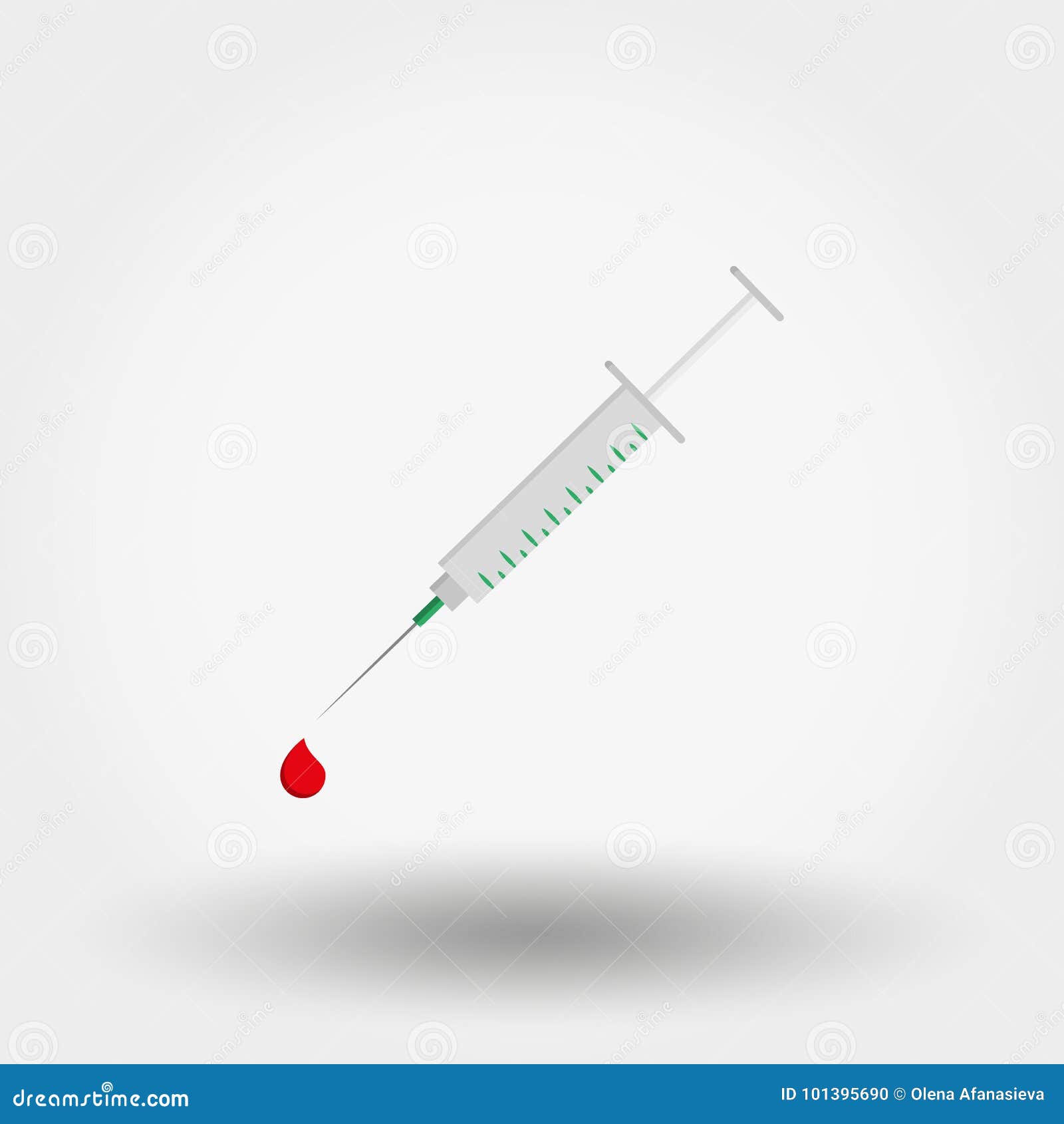 Syringe. Icon. Vector. Flat. Stock Illustration - Illustration of ...