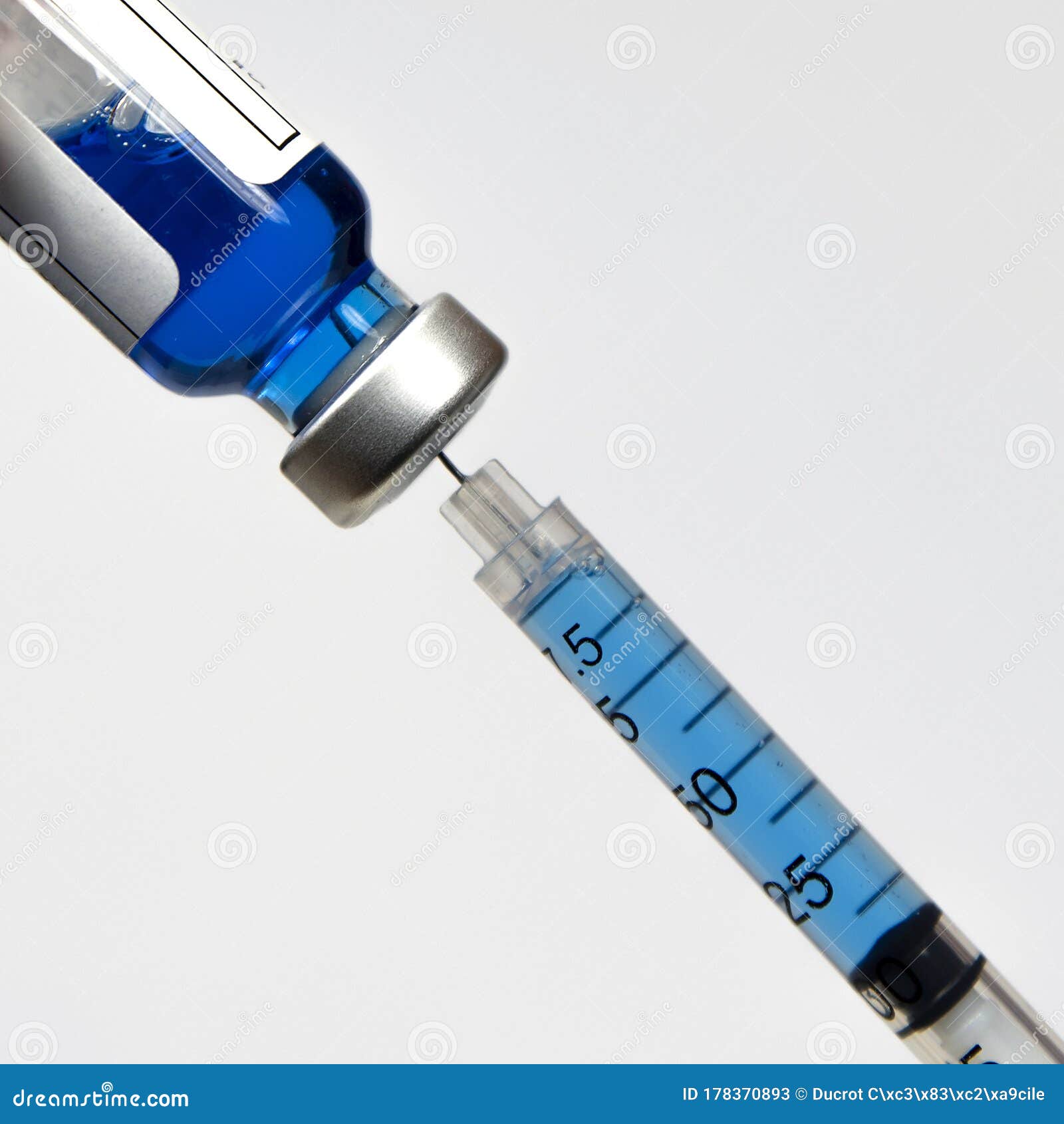 Syringe for Injecting a Treatment Stock Image - Image of hospital ...