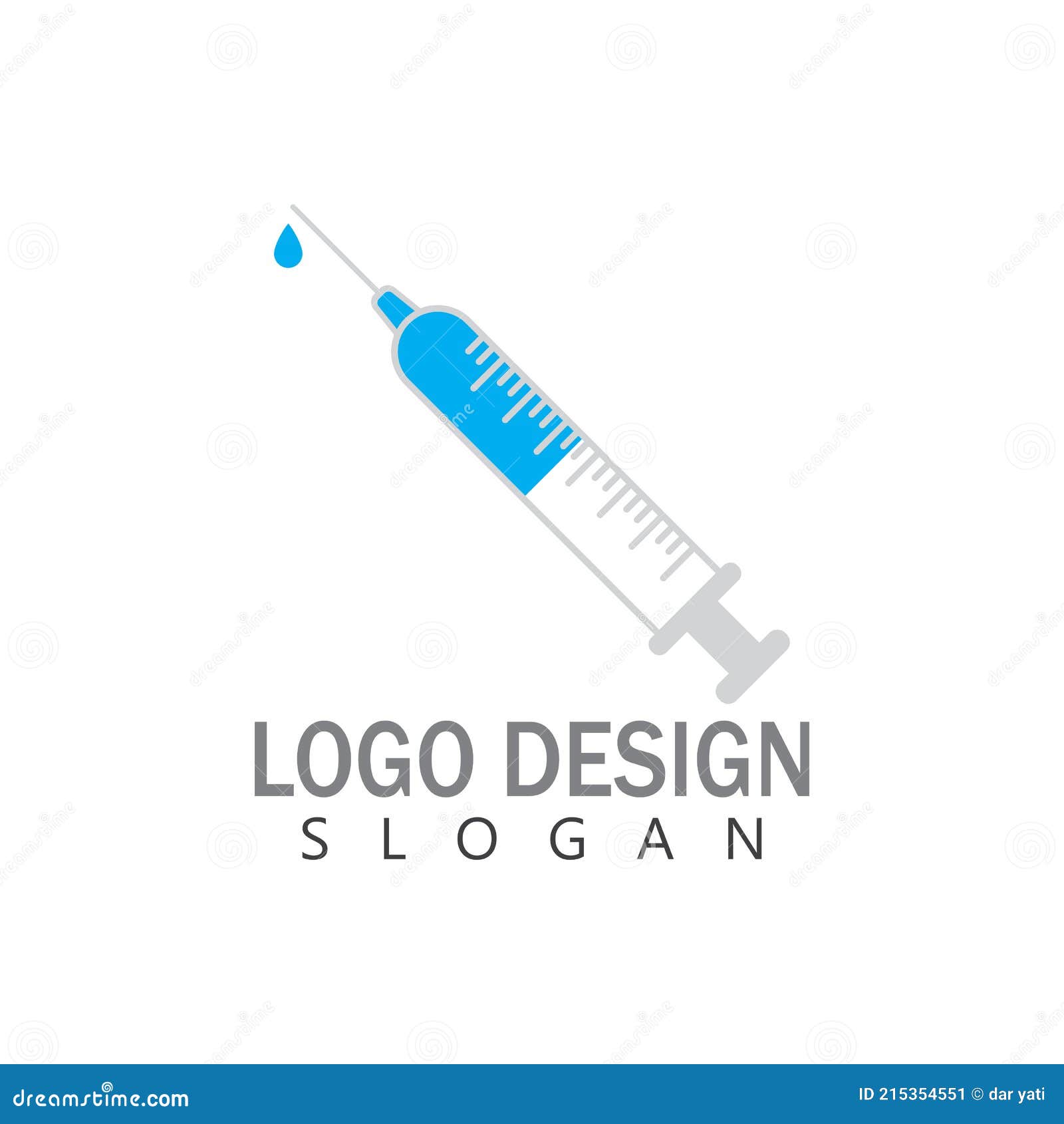 Syringe Injection Icon Vector Template and Symbol Stock Vector ...