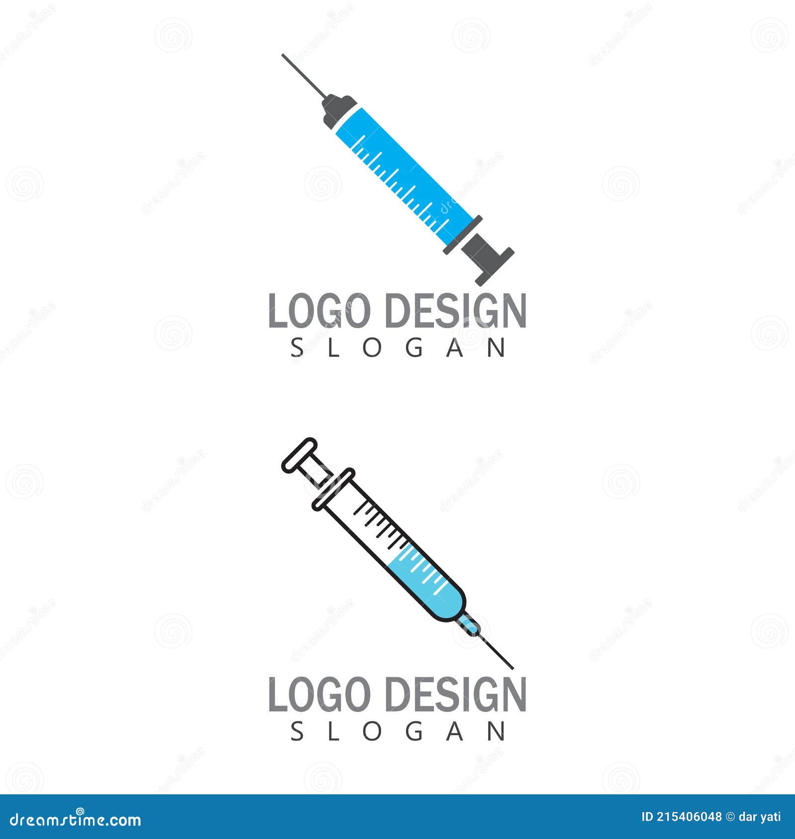 Syringe Injection Icon Vector Template and Symbol Stock Vector ...