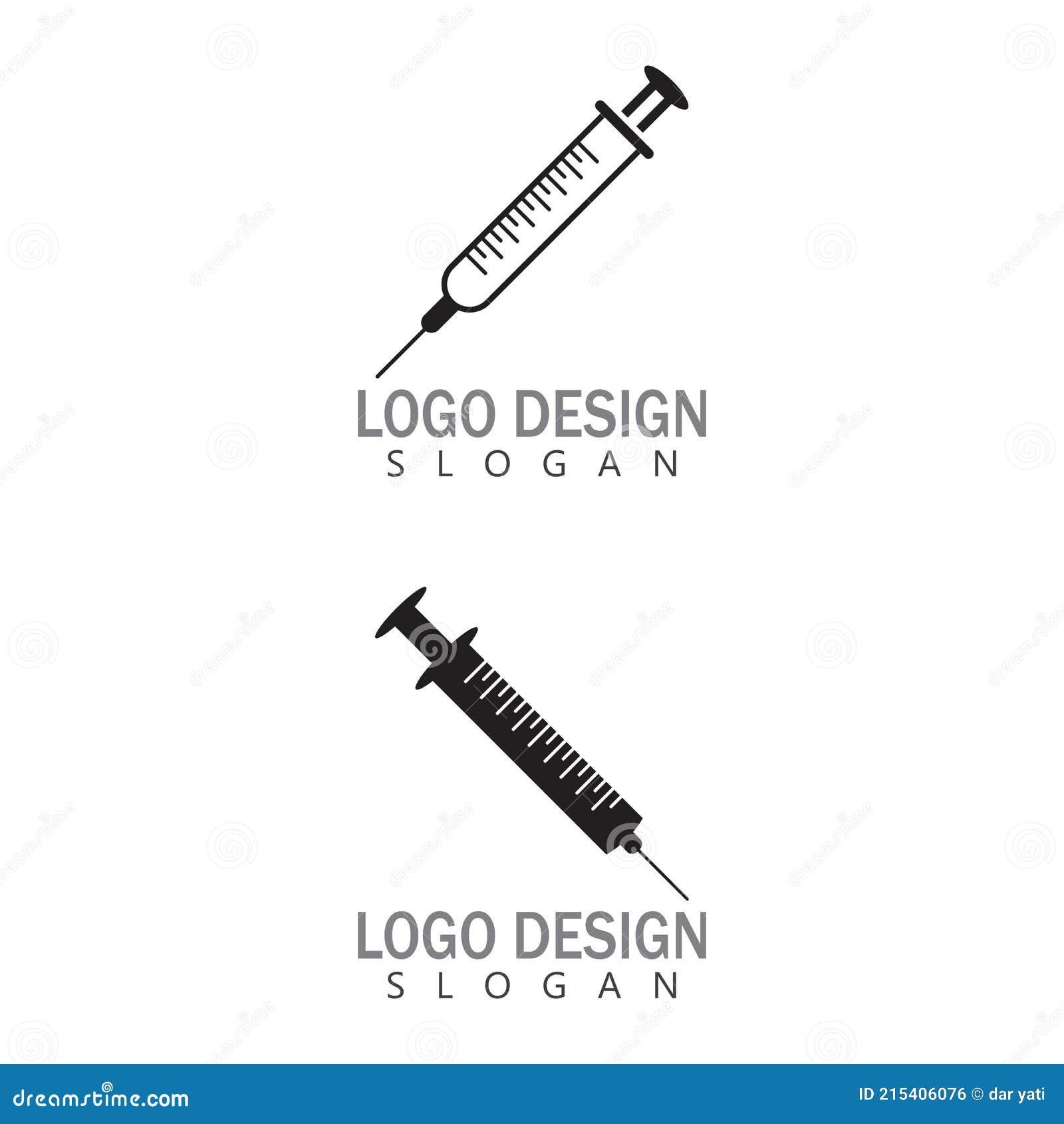 Syringe Injection Icon Vector Template and Symbol Stock Vector ...