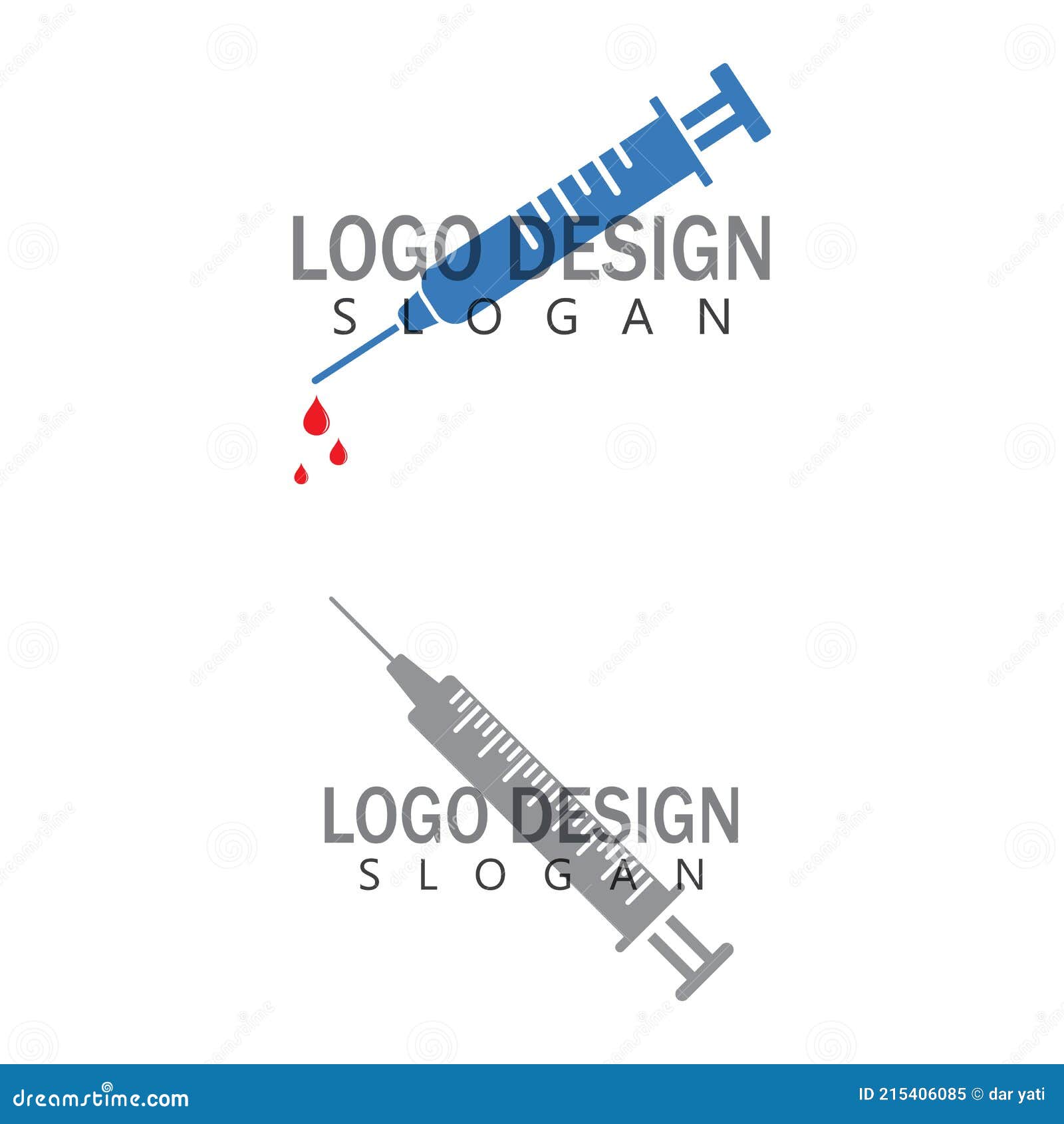 Syringe Injection Icon Vector Template and Symbol Stock Vector ...