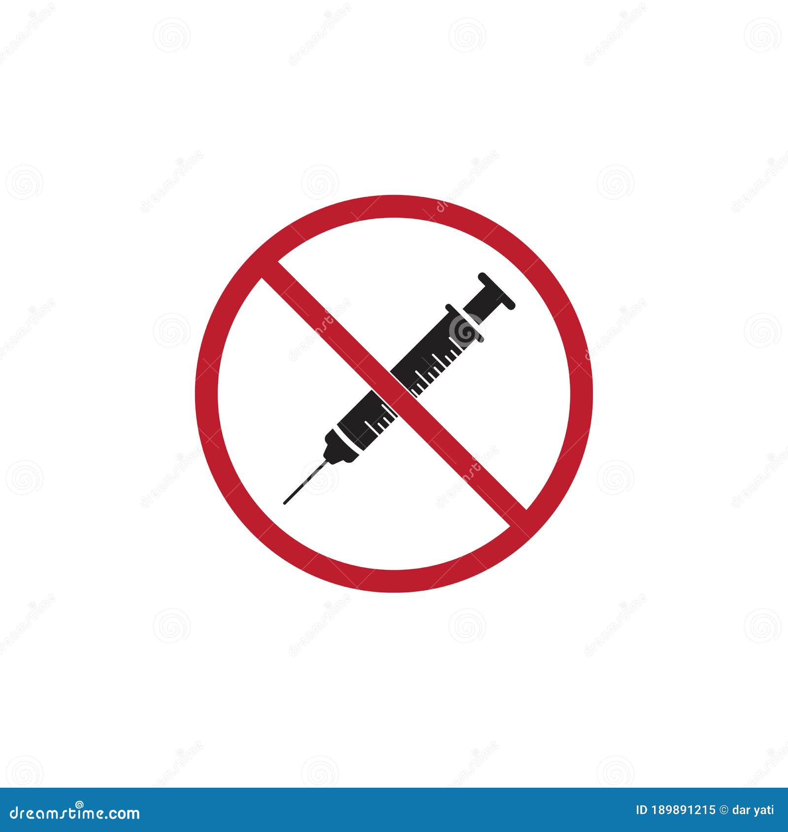 Syringe Injection Icon Vector Template Stock Vector - Illustration of ...