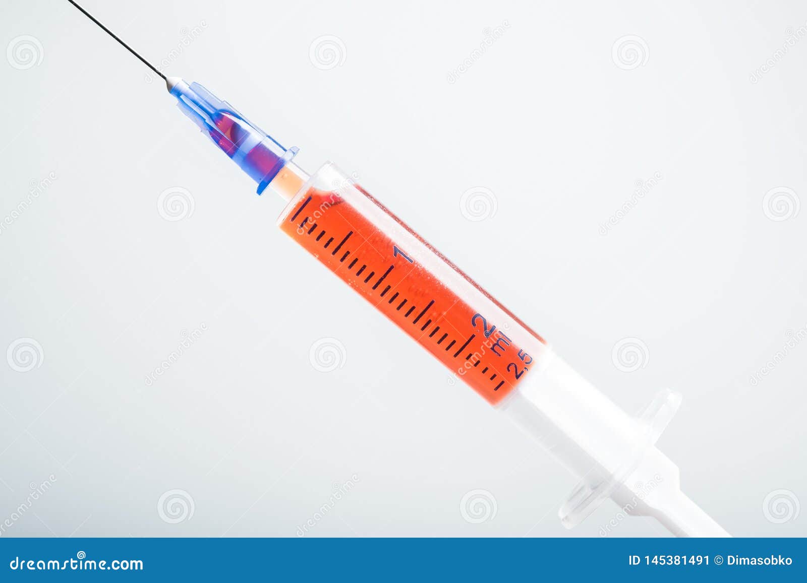 Syringe with Injection Isolated Stock Image - Image of inject ...