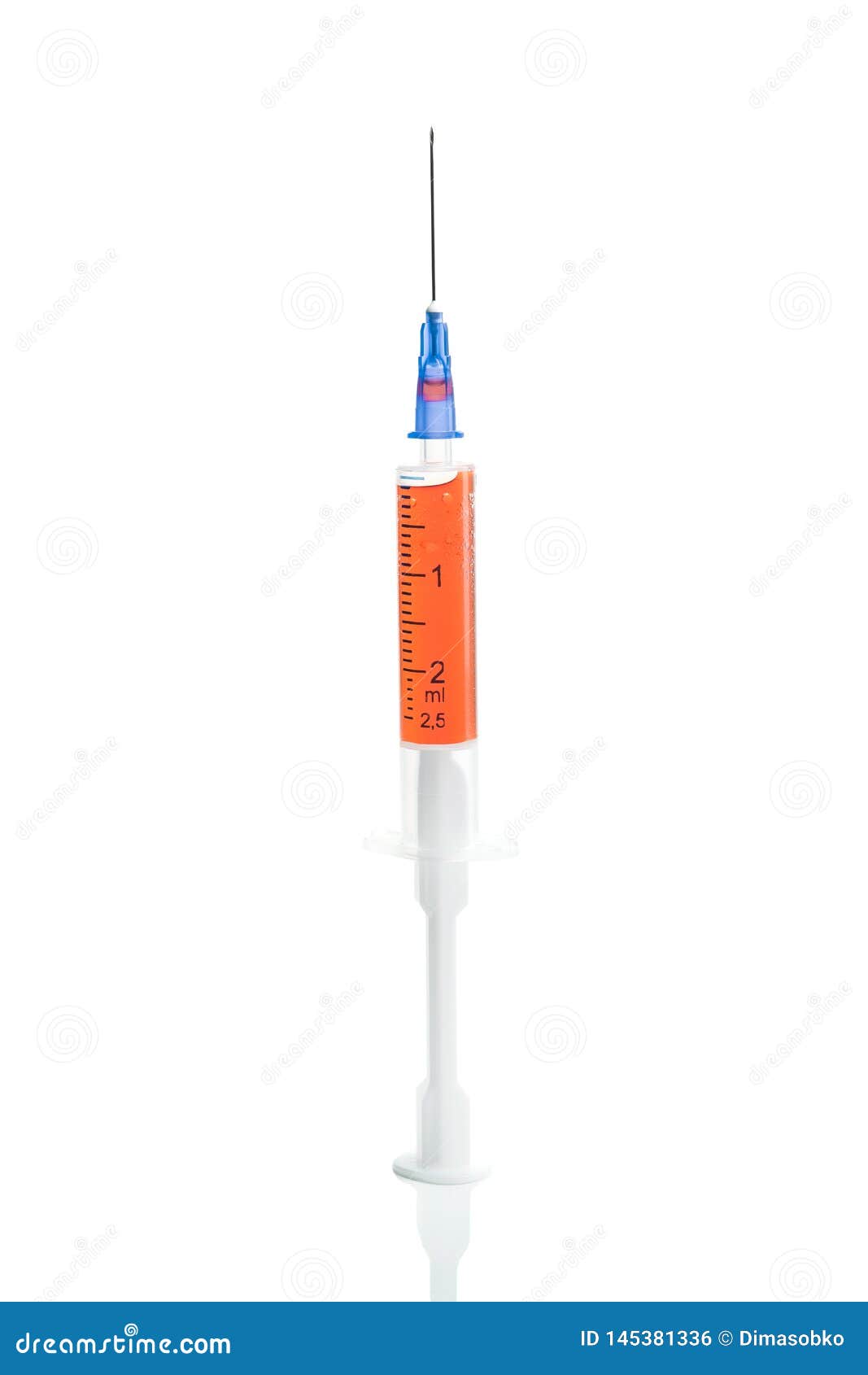 Syringe with Injection Isolated Stock Photo - Image of immunization ...