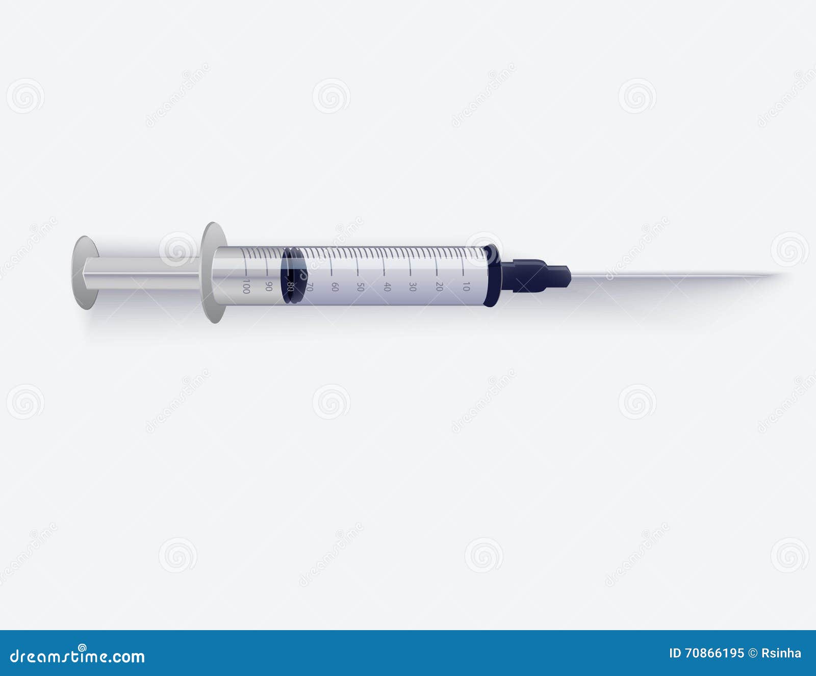 Syringe for Injections and Vaccinations. Stock Vector - Illustration of ...