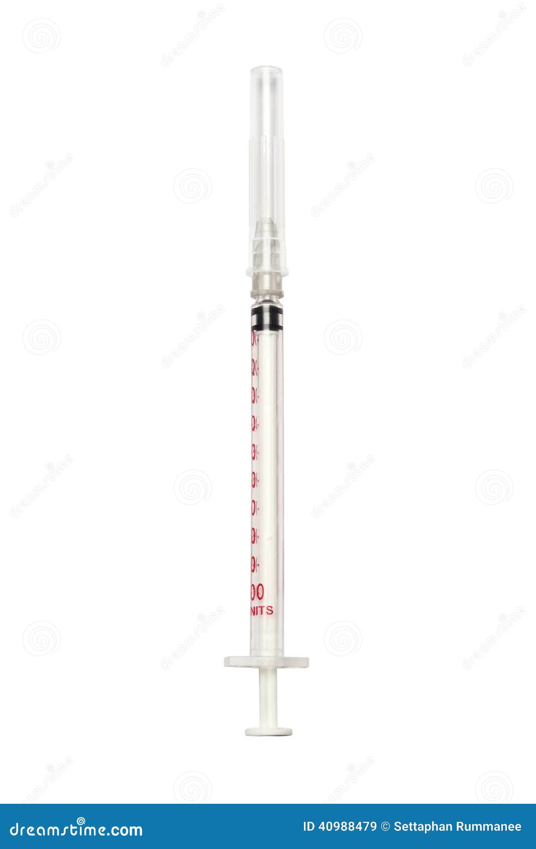Syringe Isolated on White Background Stock Image - Image of drug ...