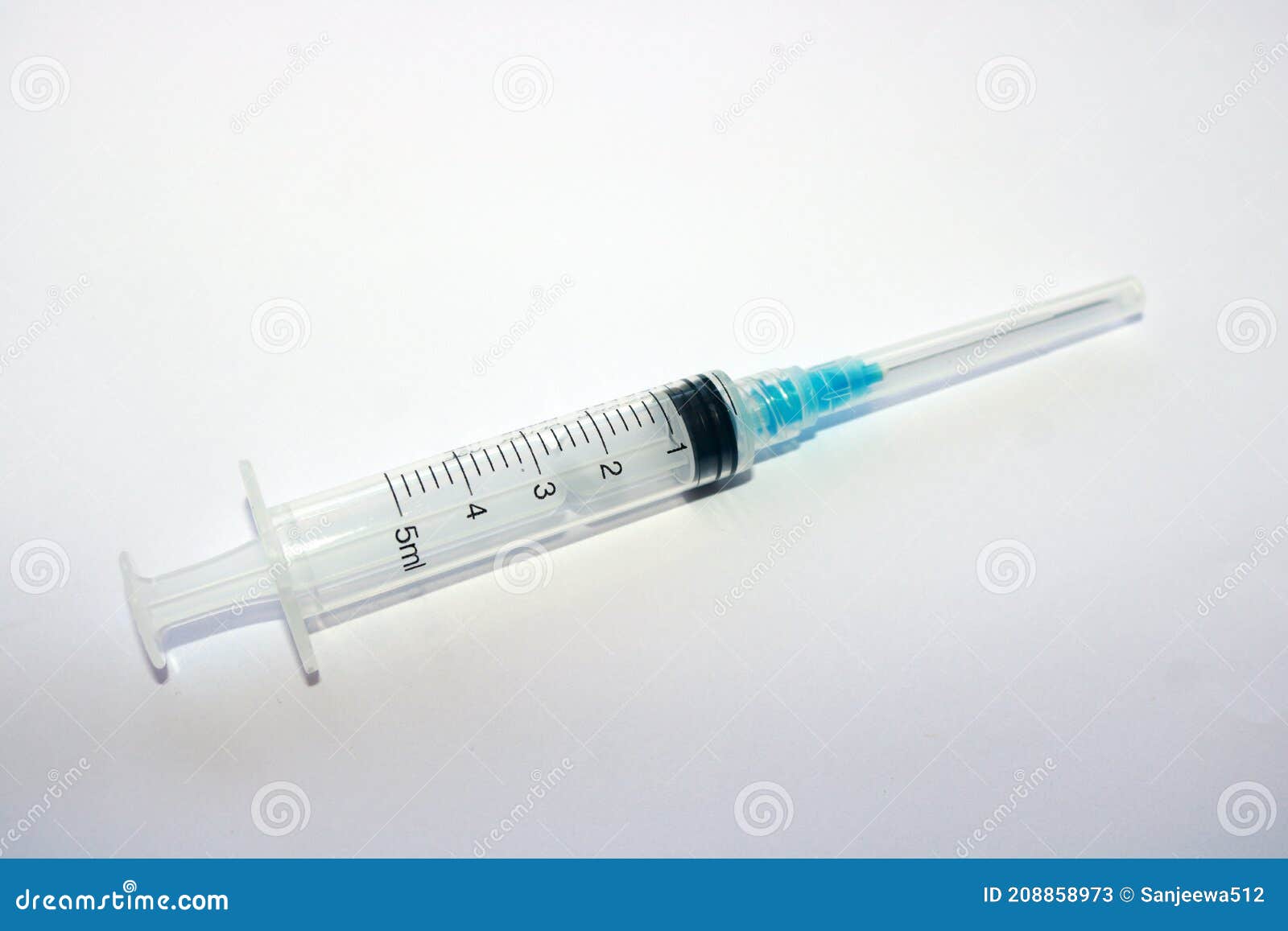 Syringe Isolated on White Background Stock Image - Image of injection ...