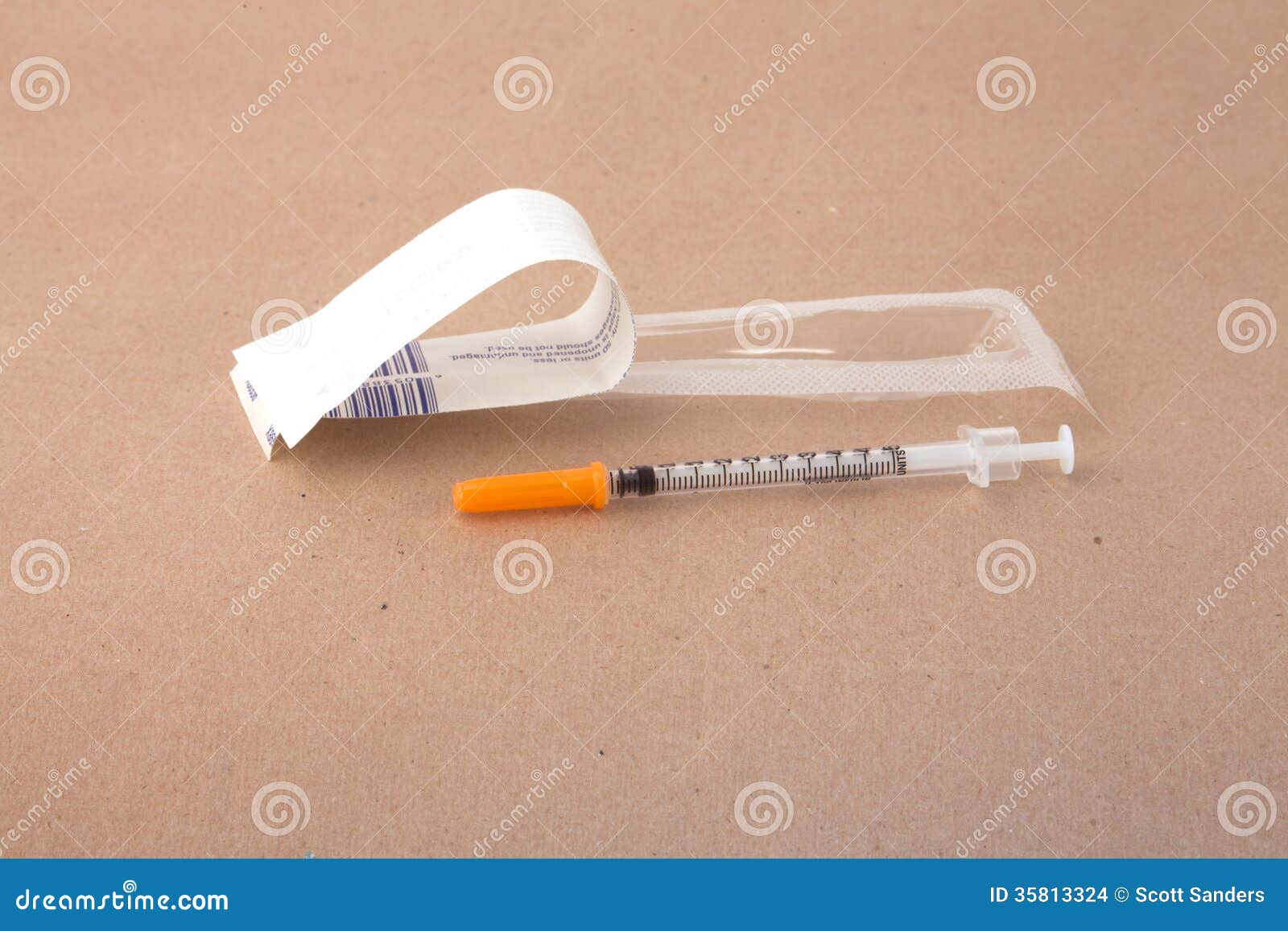 Syringe stock photo. Image of medical, wrapper, needle - 35813324