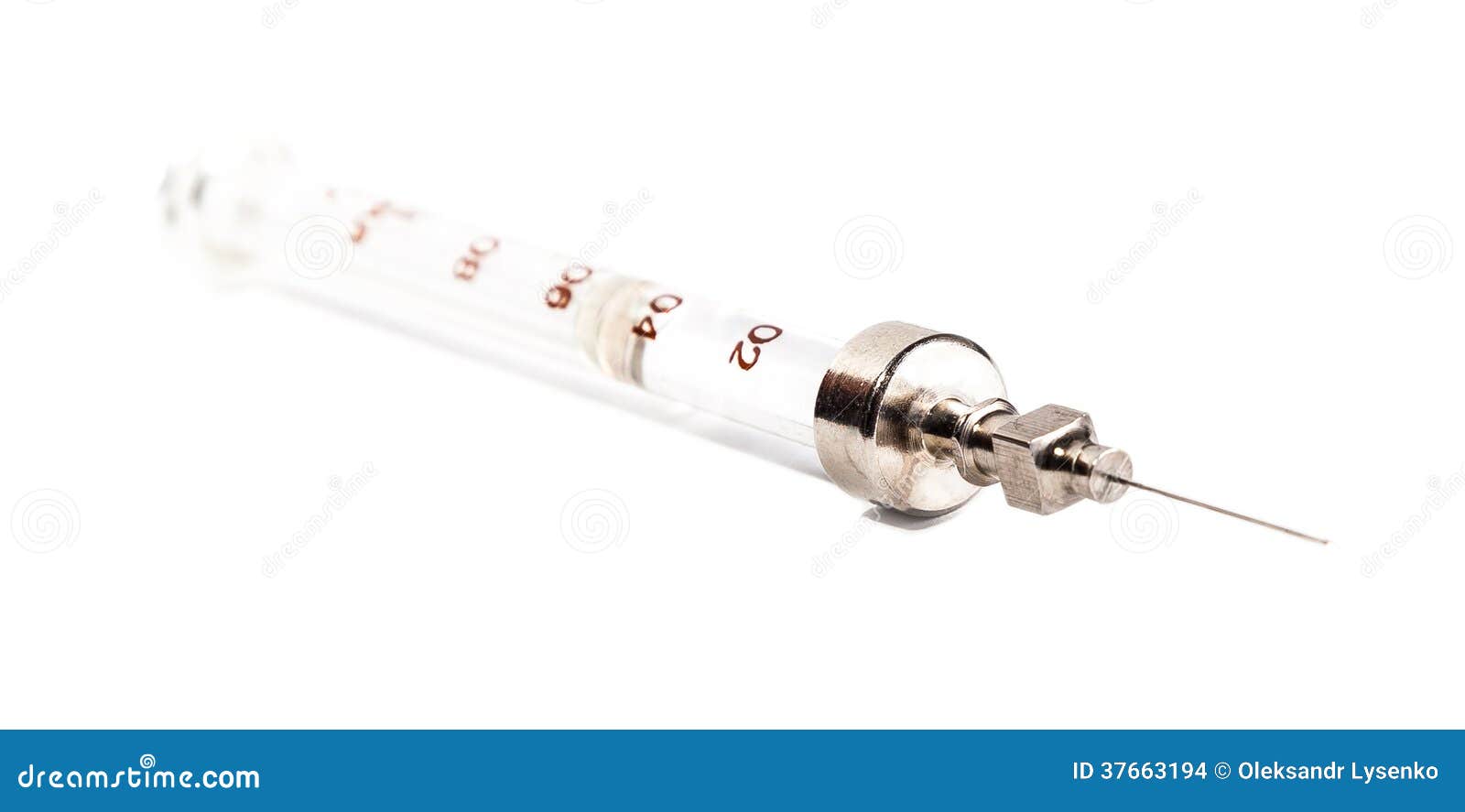 Syringe with Liquid on an Isolated Stock Photo - Image of liquid, drug ...