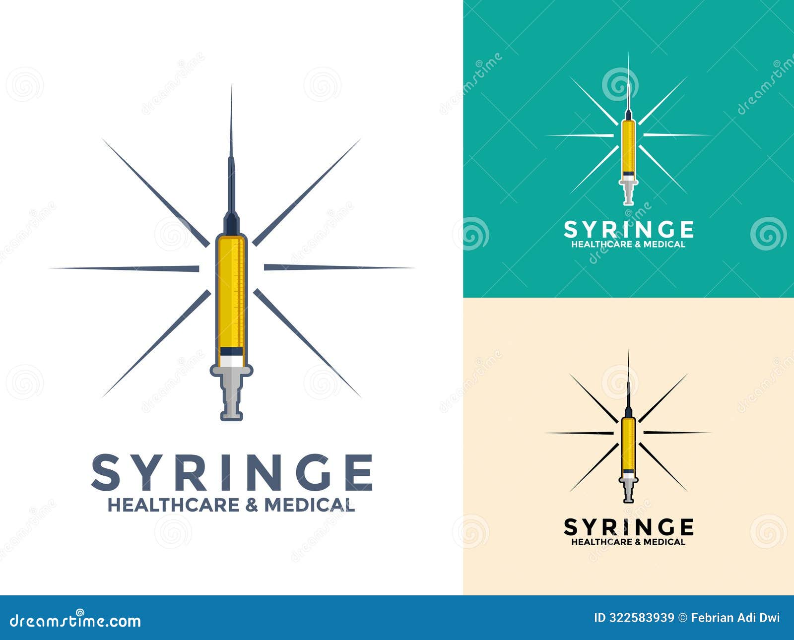 Syringe Logo Icon Set Vector Design Template, Injection Icon Vector ...