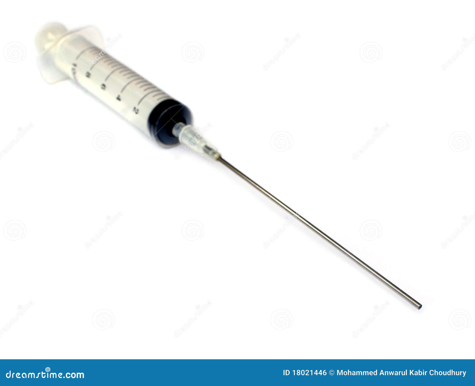 Syringe with long needle stock photo. Image of care, laboratory - 18021446