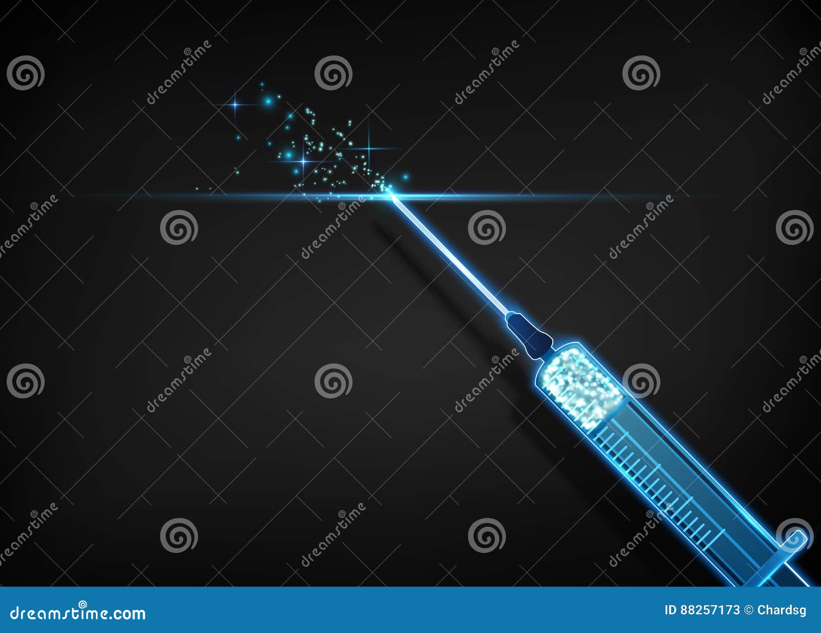 Syringe, Medical Background. Vector Illustration Stock Vector ...