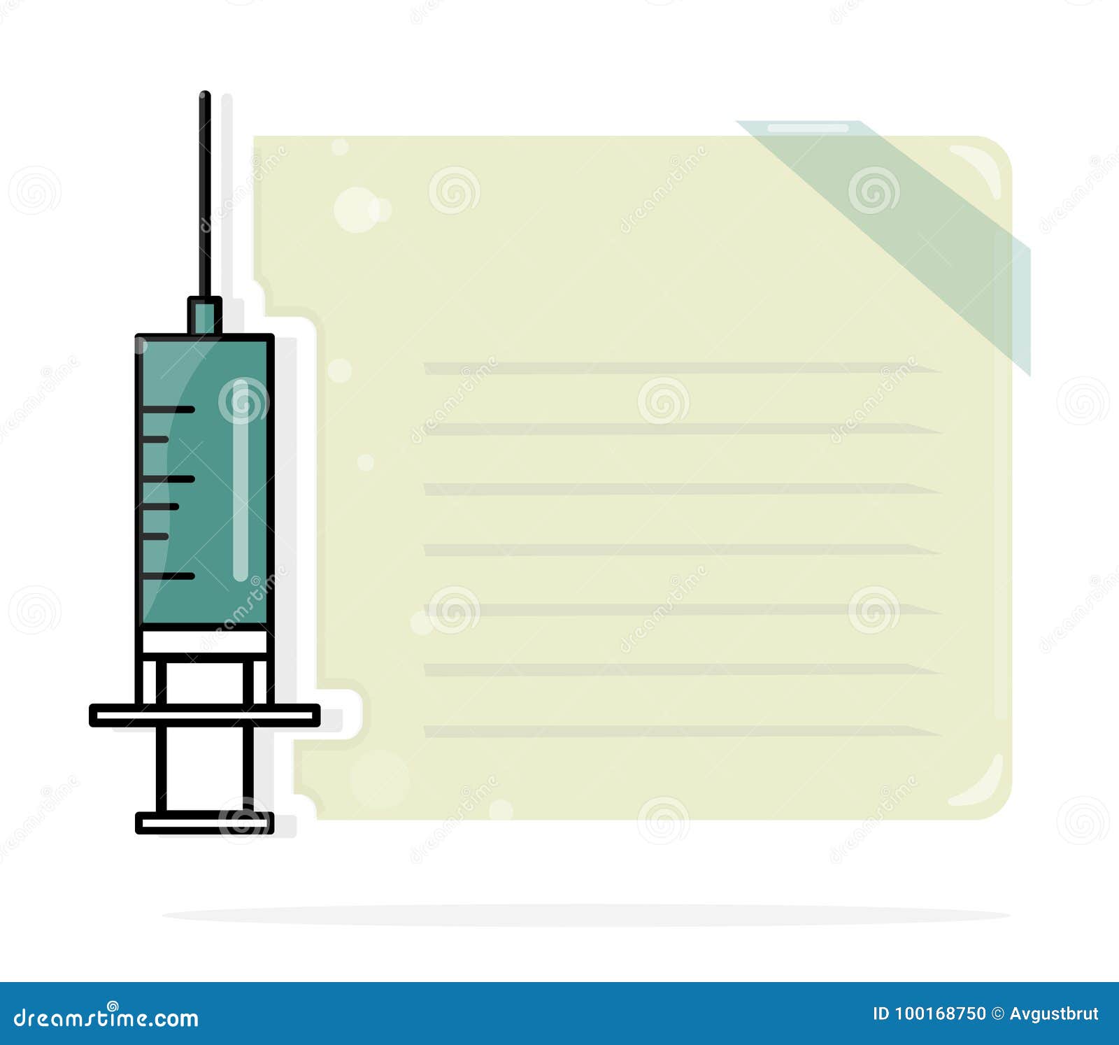 Syringe, Medical Layout Template. Modern Vector Design. Stock Vector ...