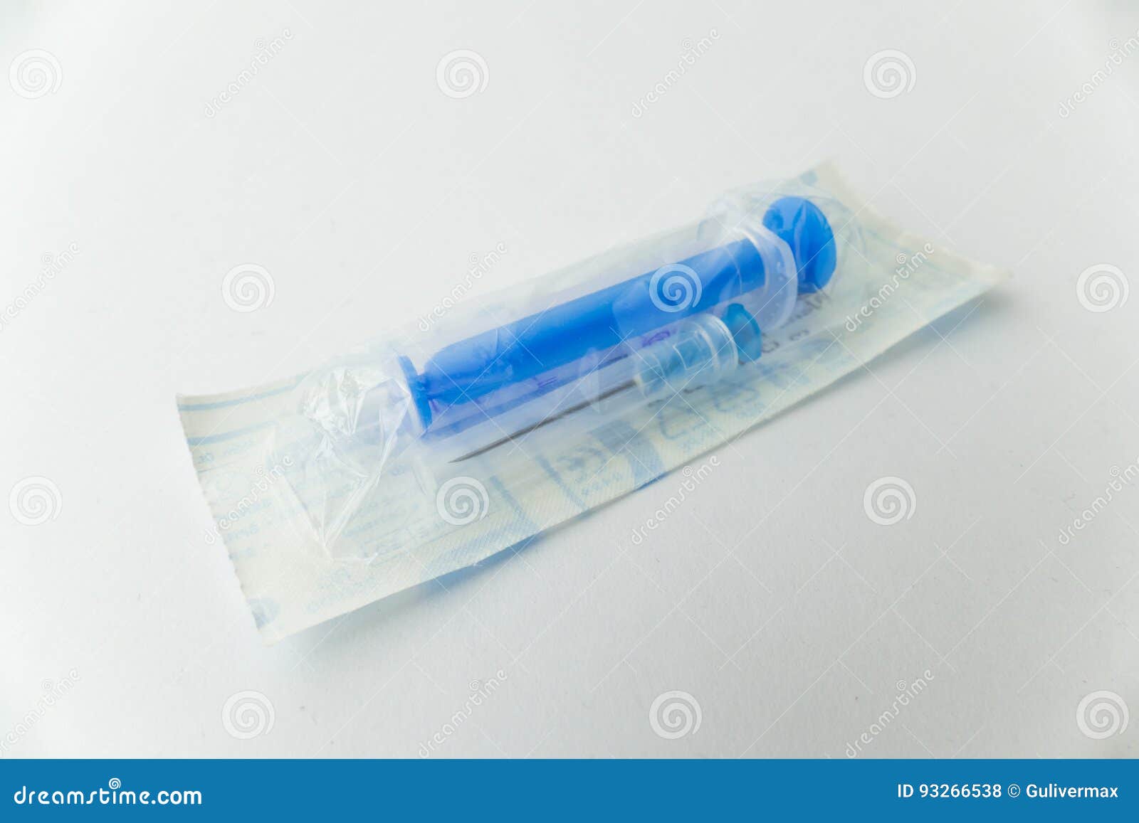 Syringe medical in package stock photo. Image of medical - 93266538