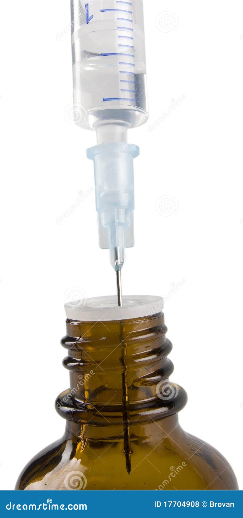 Syringe and Medicine (Close Up) Stock Photo - Image of research, small ...