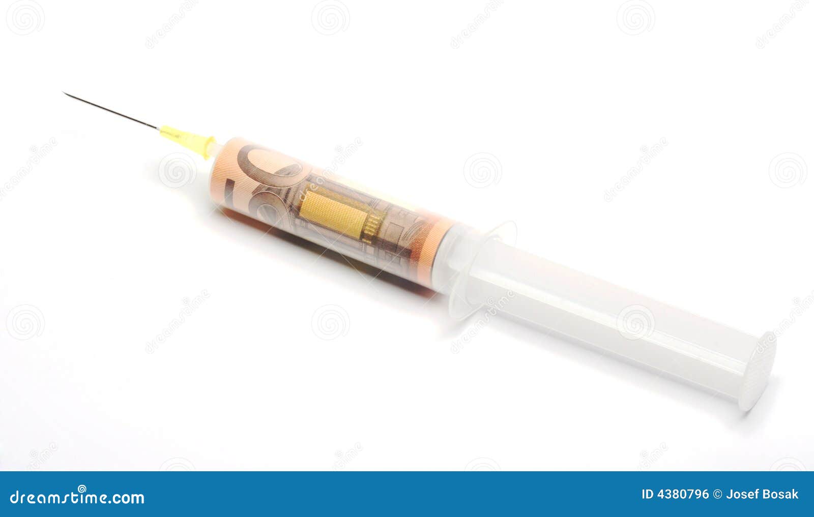 Syringe with money stock photo. Image of hypo, financial - 4380796