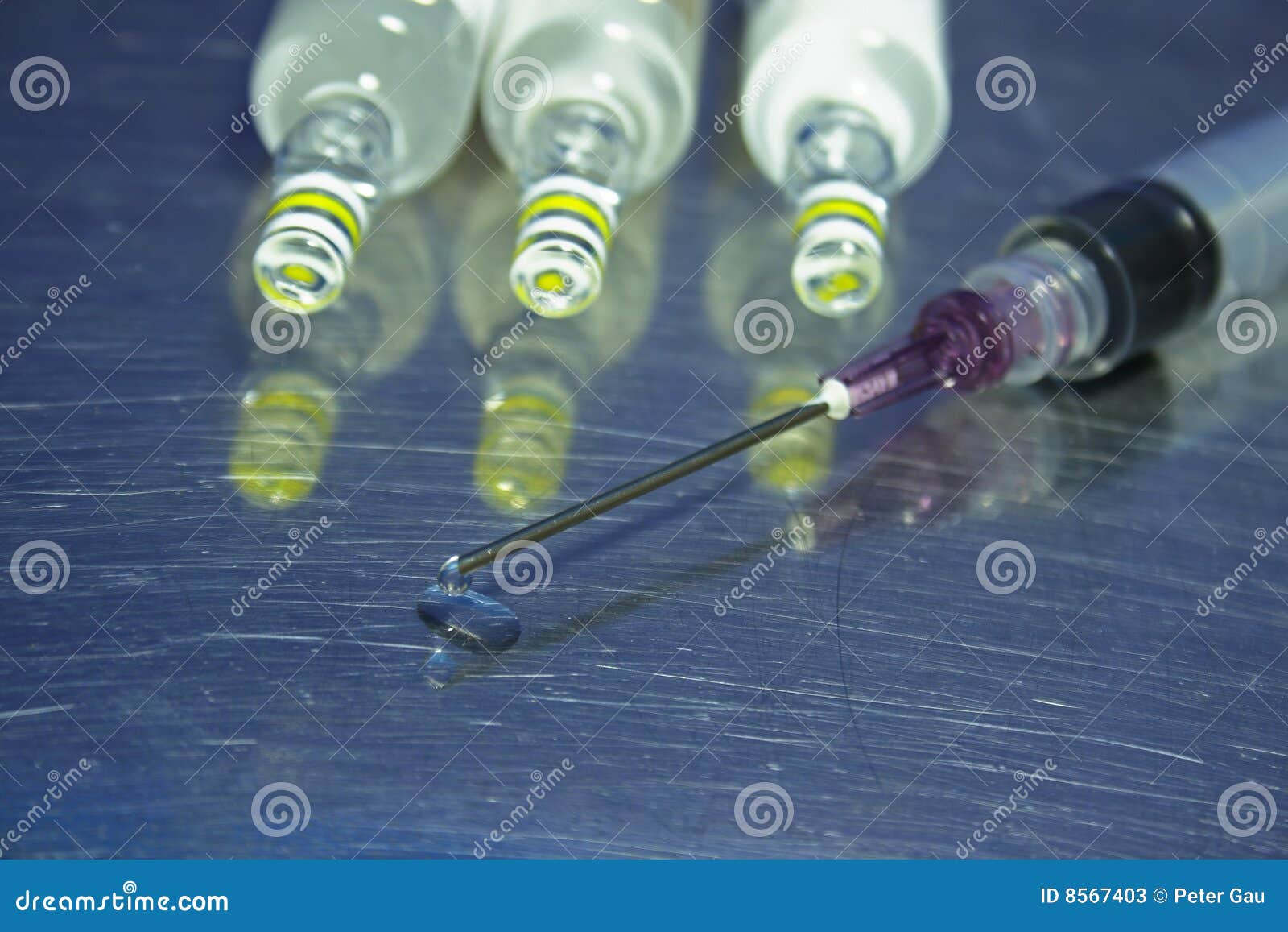 Poison On The End Of The Needle. Syringe With A Dangerous Medicine With ...