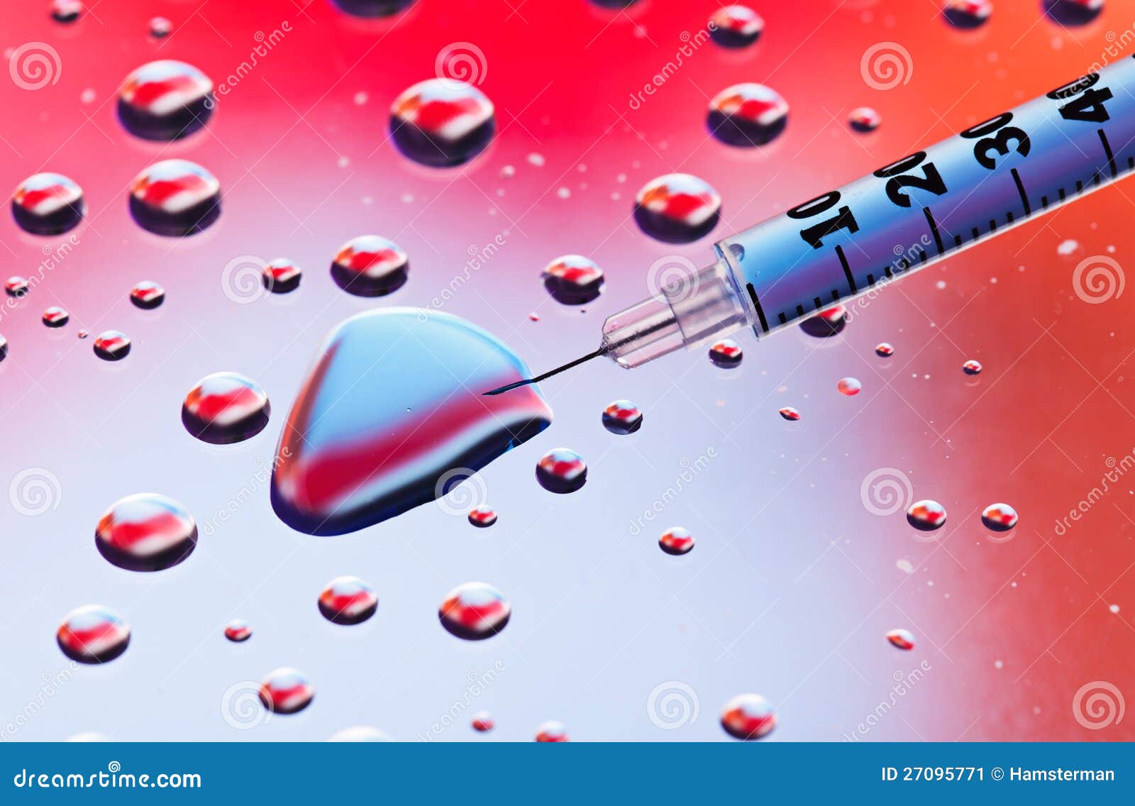 Syringe Needle with Fluid Drops Stock Image - Image of medical, shallow ...