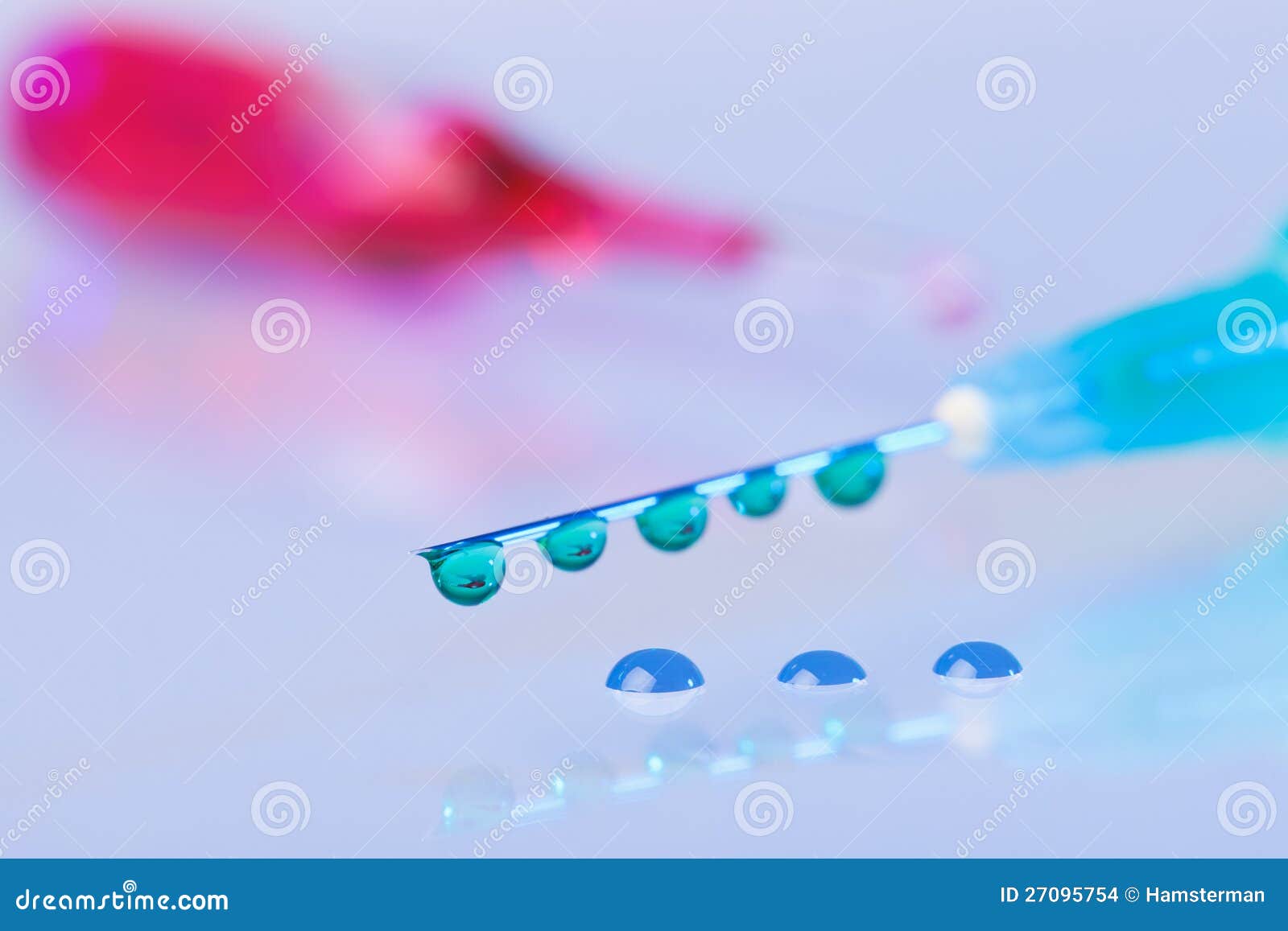Syringe Needle with Green Fluid Drops Stock Photo - Image of still ...