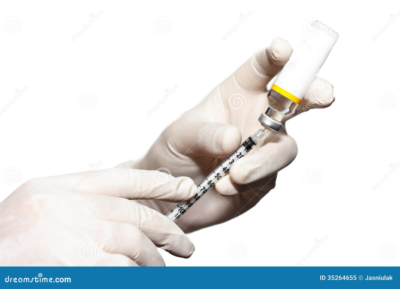 Syringe Out Medication Technique from the Ampule Stock Image - Image of ...