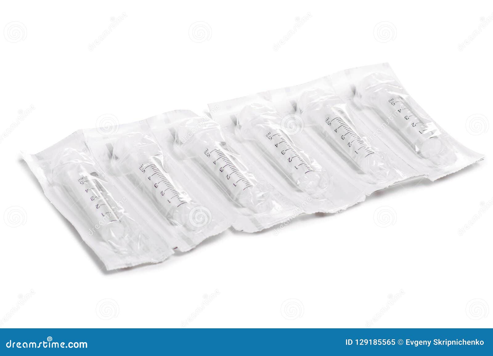 Syringe in package stock image. Image of hold, cure - 129185565