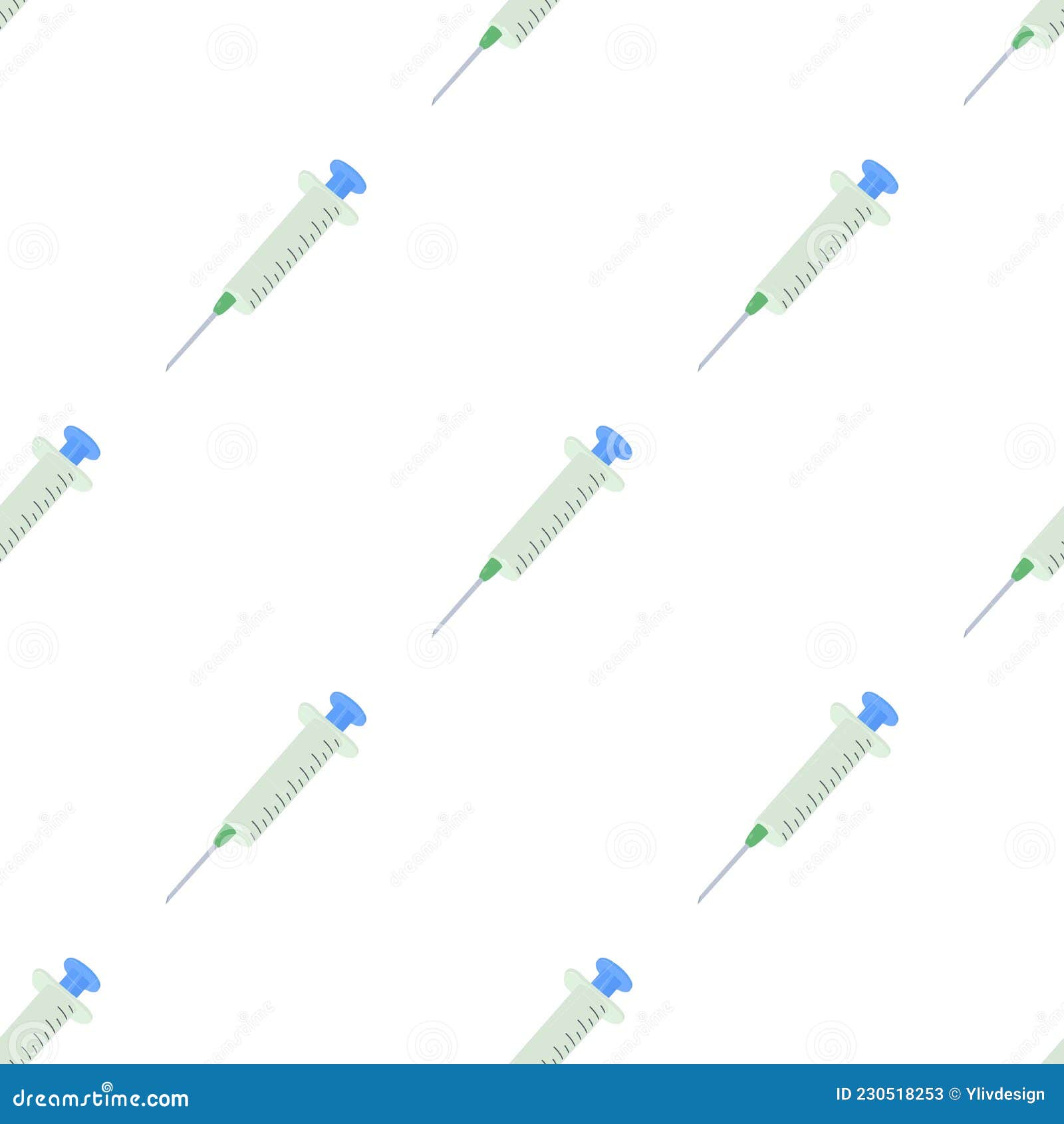 Syringe Pattern Seamless Vector Stock Vector - Illustration of ...