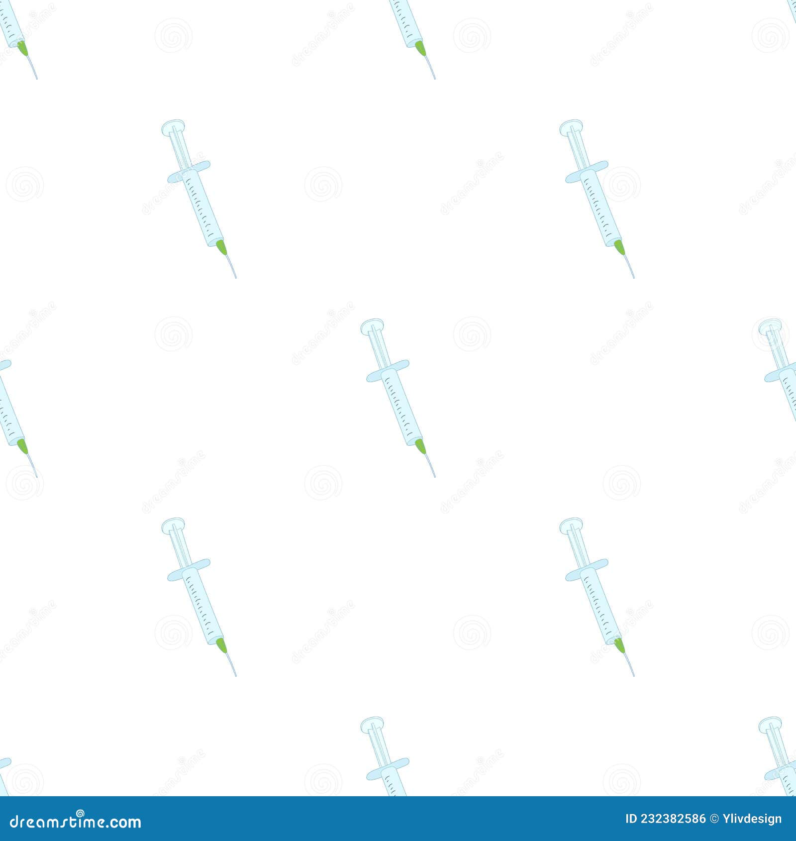 Syringe Pattern Seamless Vector Stock Illustration - Illustration of ...