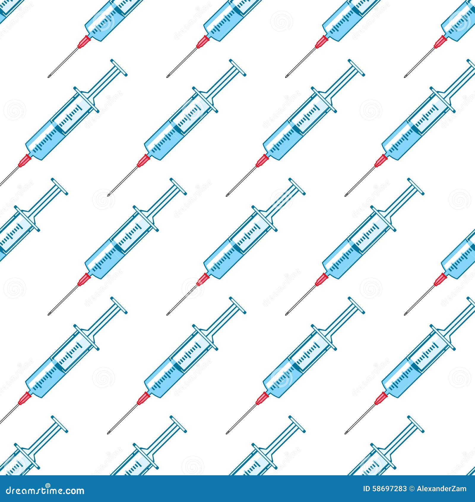 Syringe pattern stock vector. Illustration of medicine - 58697283