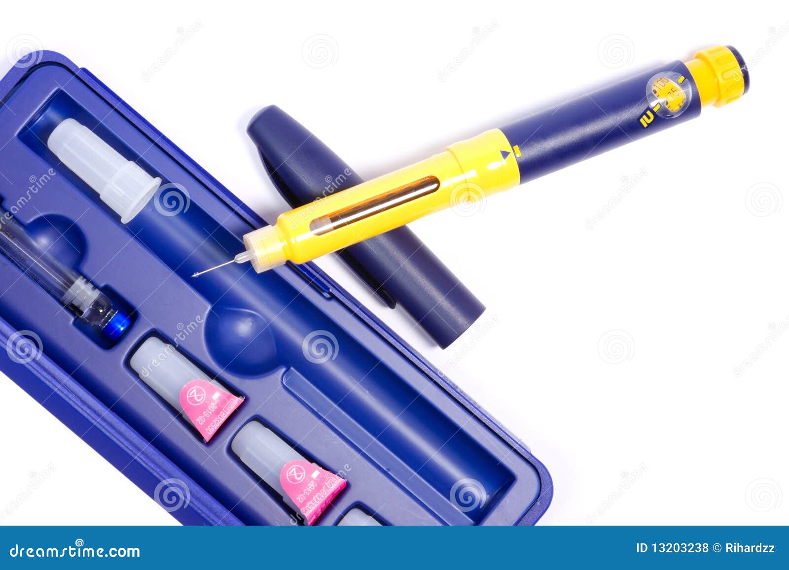 Syringe pen personal kit stock photo. Image of self, equipment - 13203238