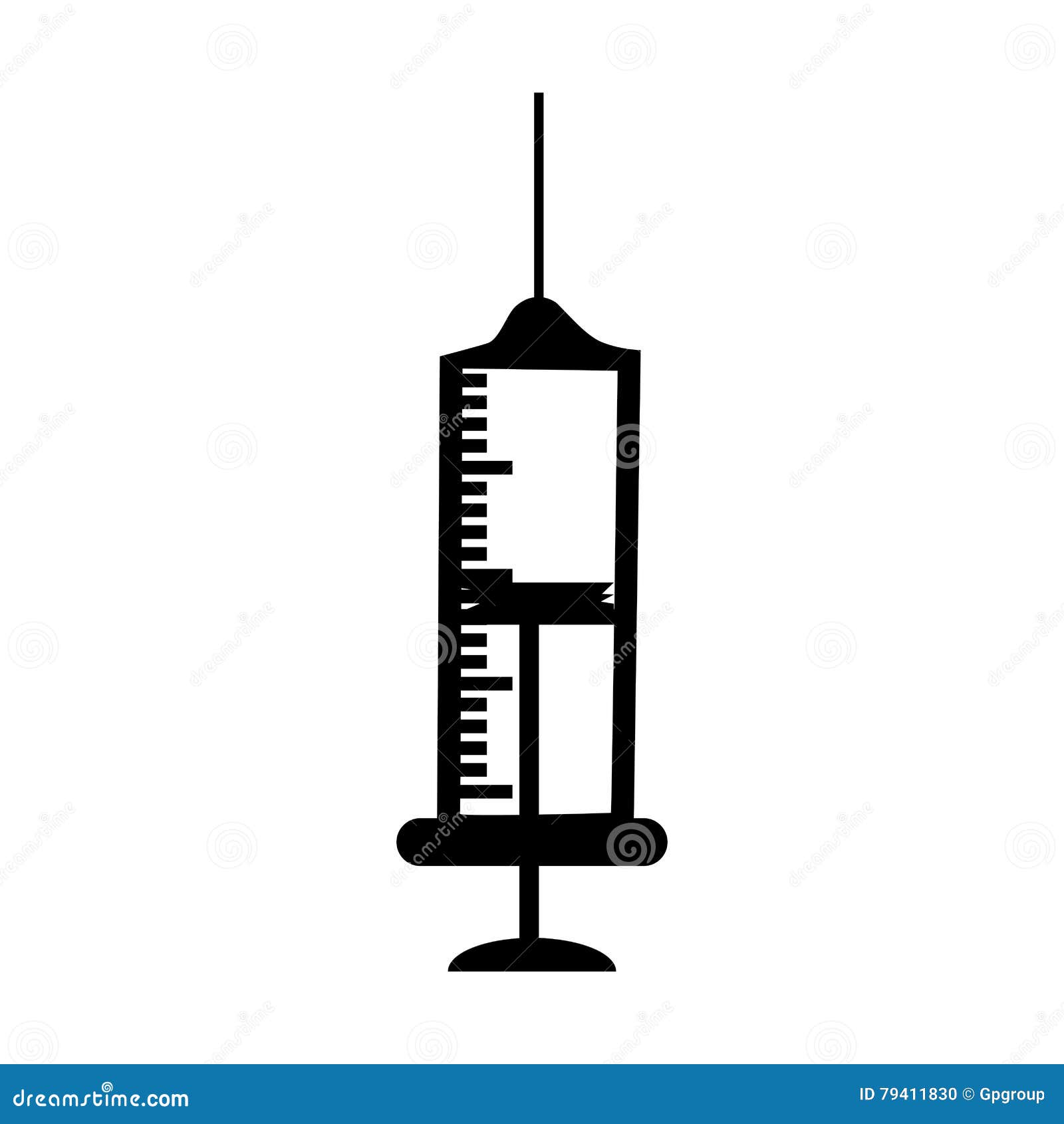 Syringe Pictogram Icon Image Vector Illustration | CartoonDealer.com ...