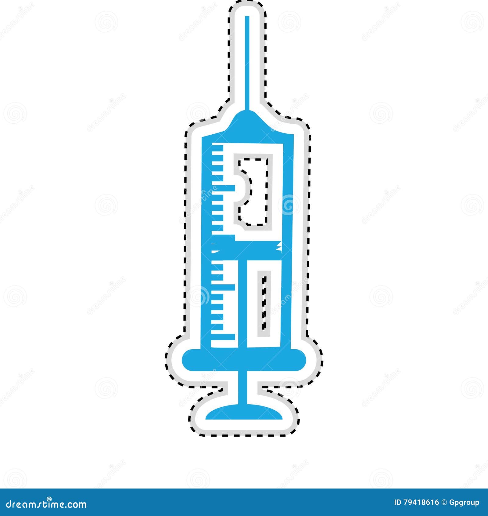 Syringe Pictogram Icon Image Vector Illustration | CartoonDealer.com ...