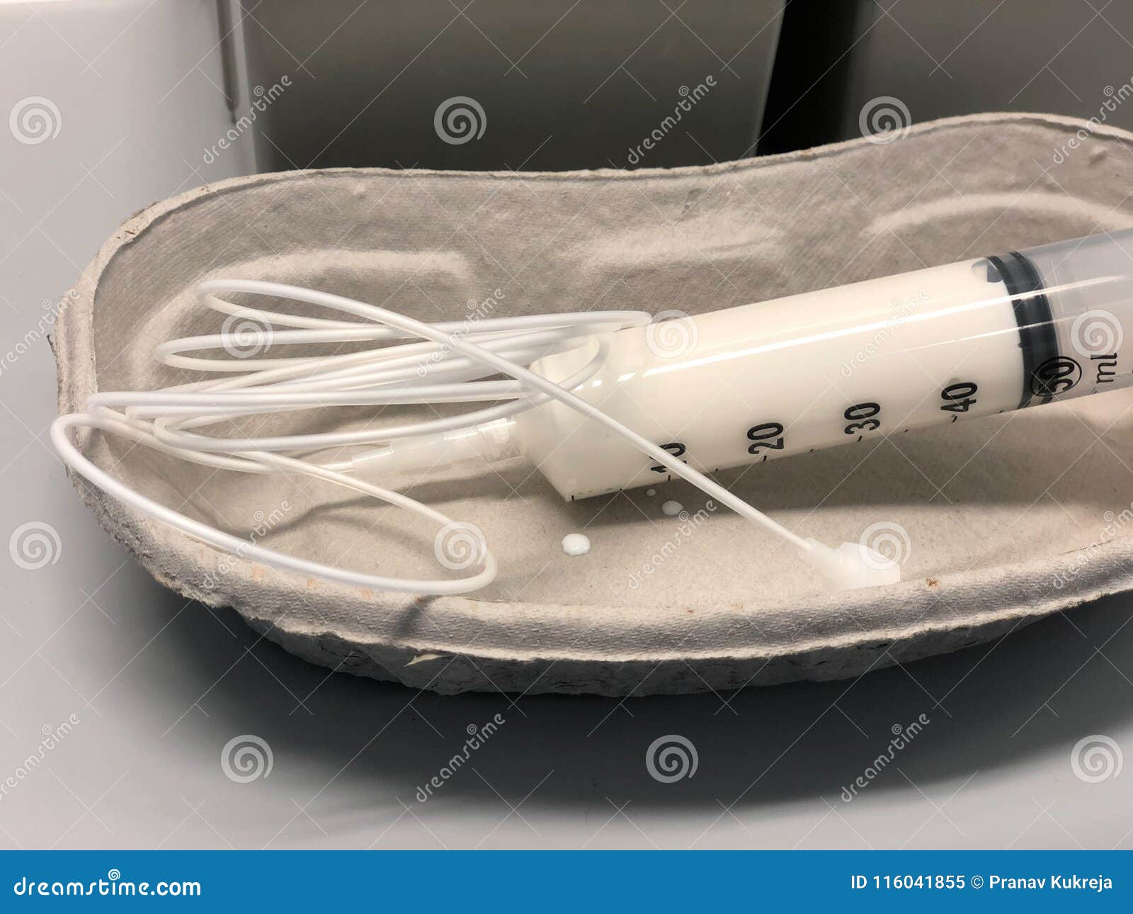 Syringe of Propofol with an Infusion Set. Stock Image - Image of ...