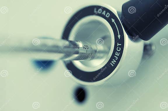 Syringe ready to injection stock photo. Image of science - 15677978