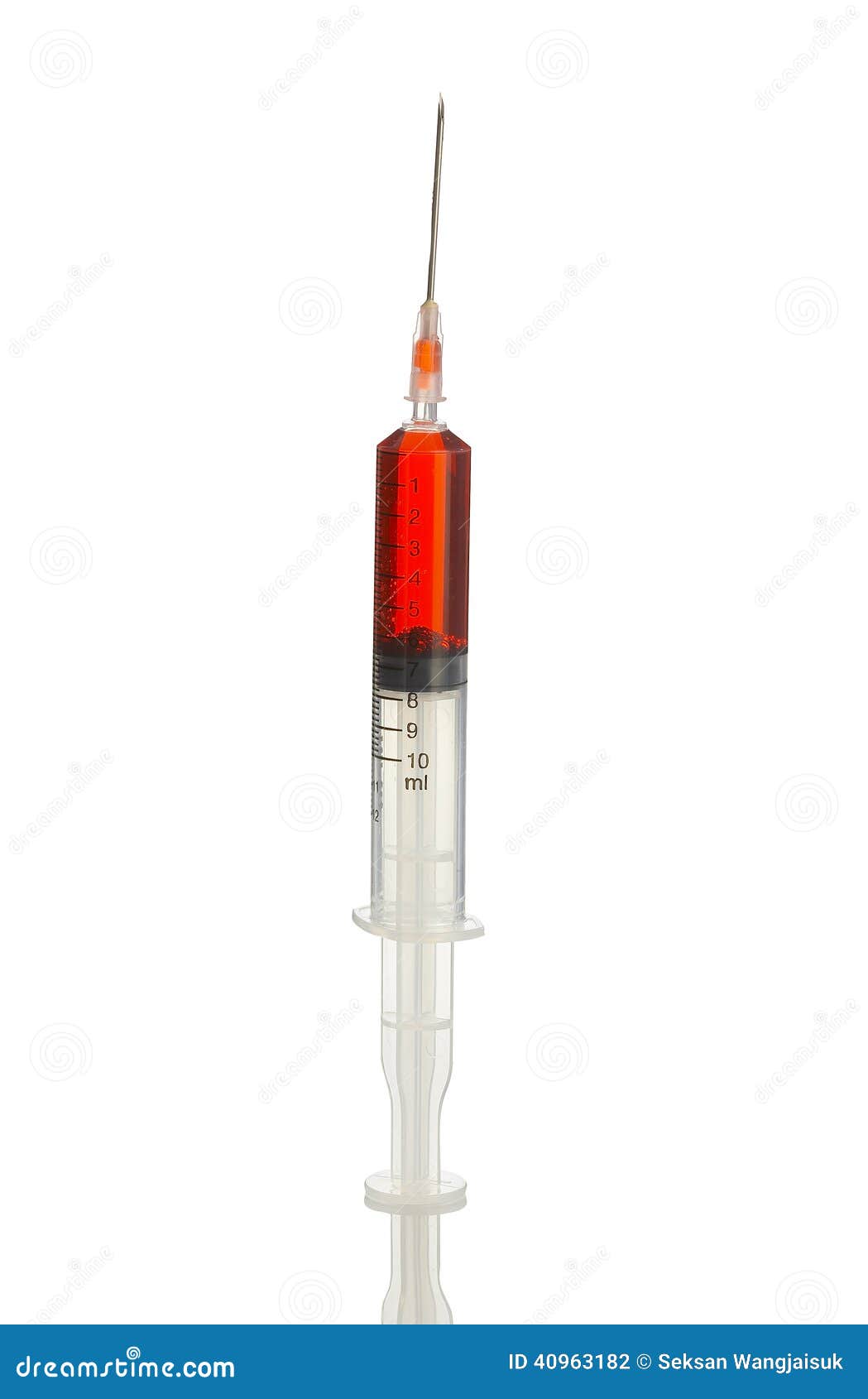 Syringe and red drug stock photo. Image of doctor, aids - 40963182