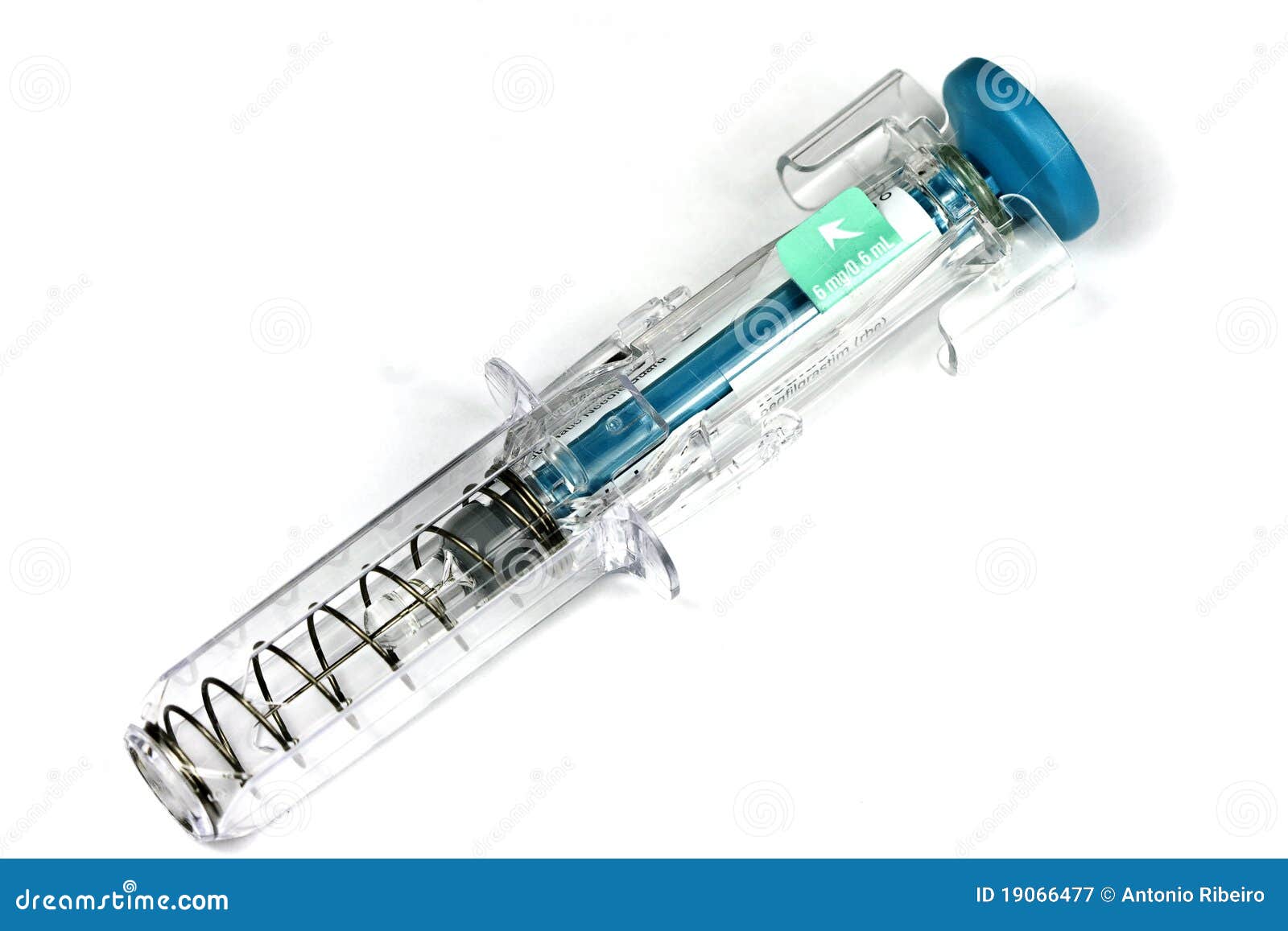 Syringe with Retractable Needle Stock Image - Image of injection ...