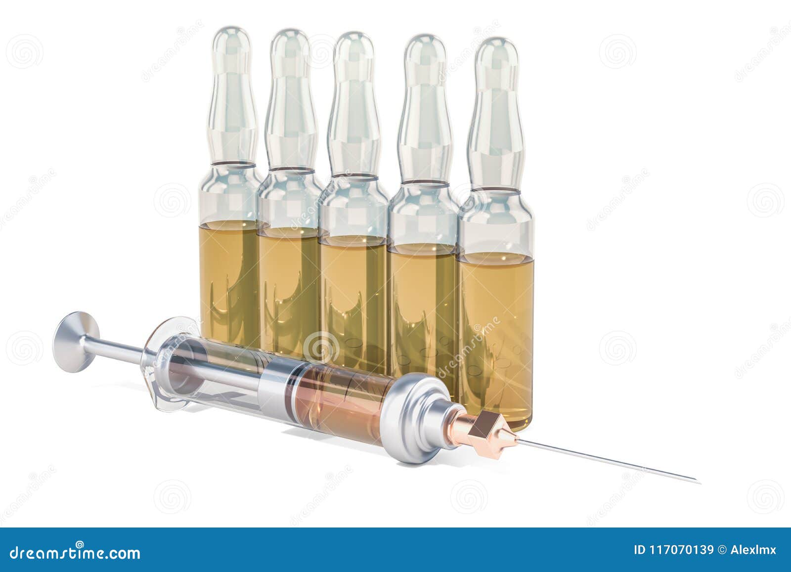 Syringe And Ampules Vaccine Or First Aid Concept Vector Illustration ...