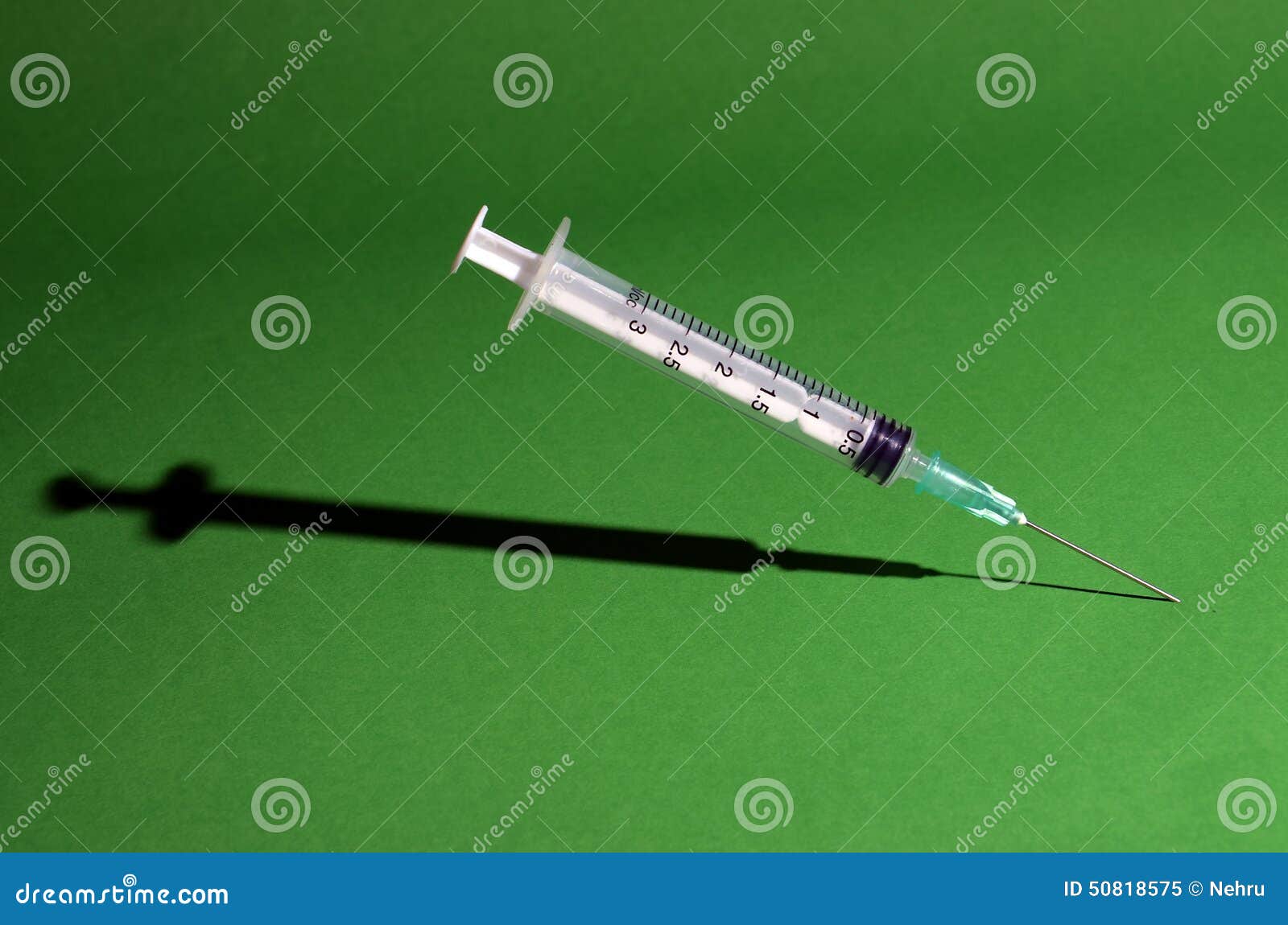 Syringe with shadow stock image. Image of liquid, ampule - 50818575