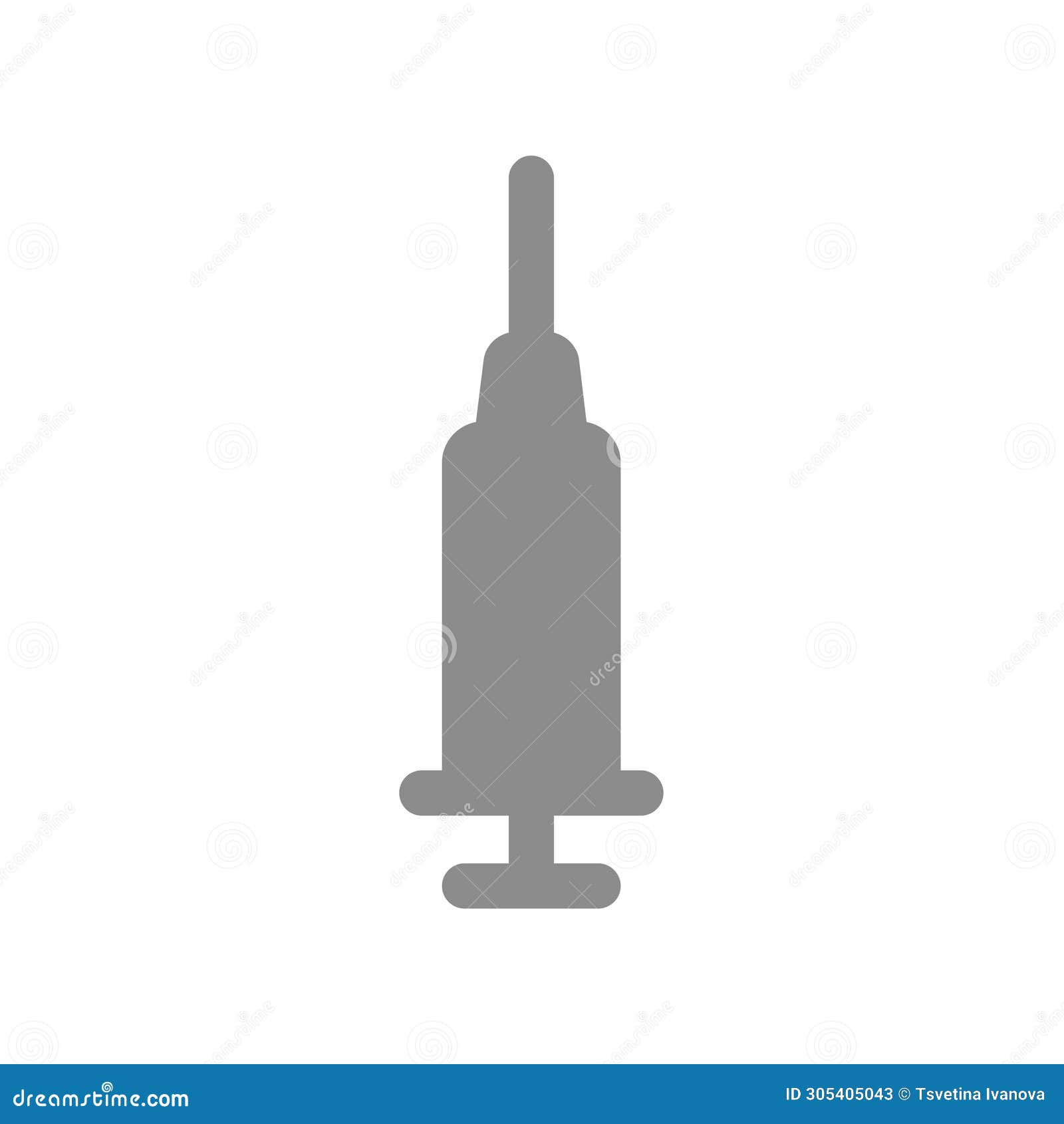 Syringe simple vector icon stock illustration. Illustration of black ...