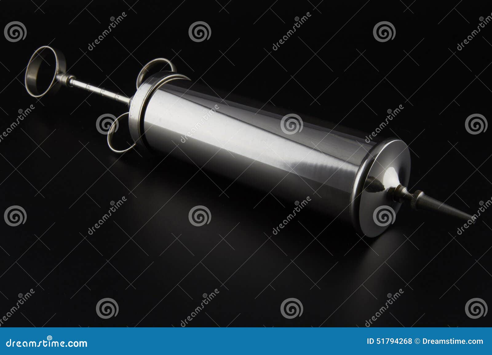 Syringe steel stock photo. Image of lumbar, amniotic - 51794268