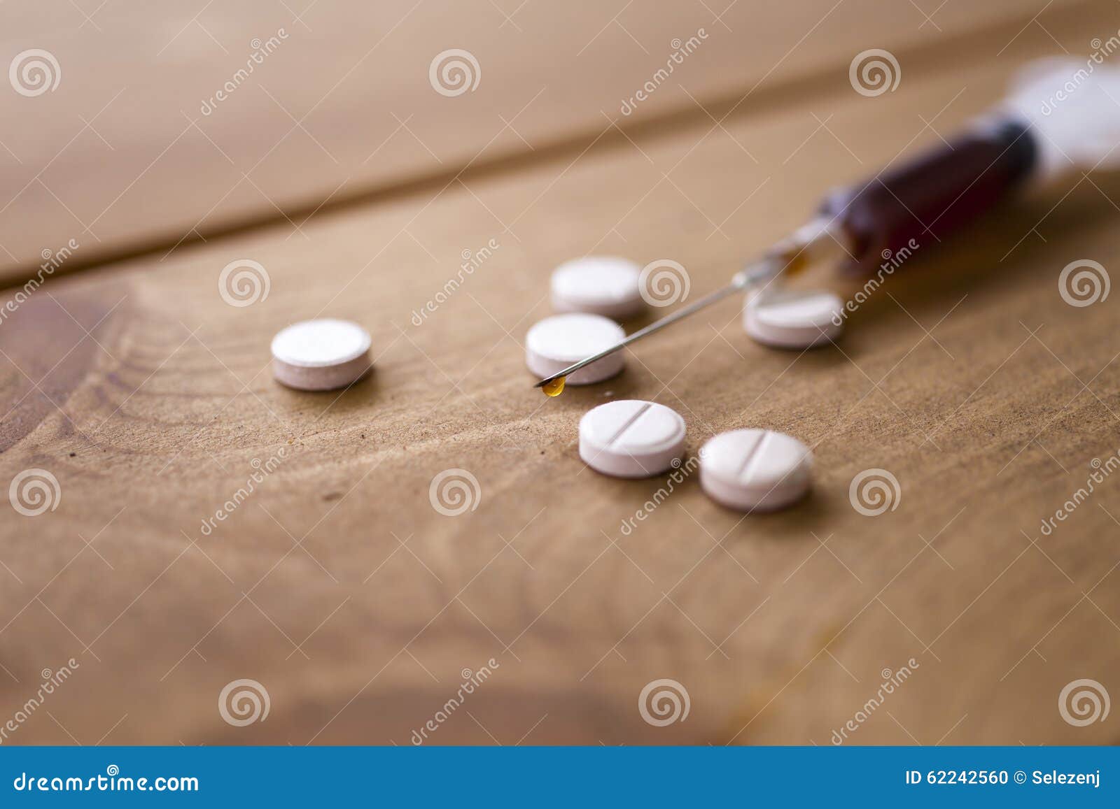 Syringe on a table stock photo. Image of immunization - 62242560