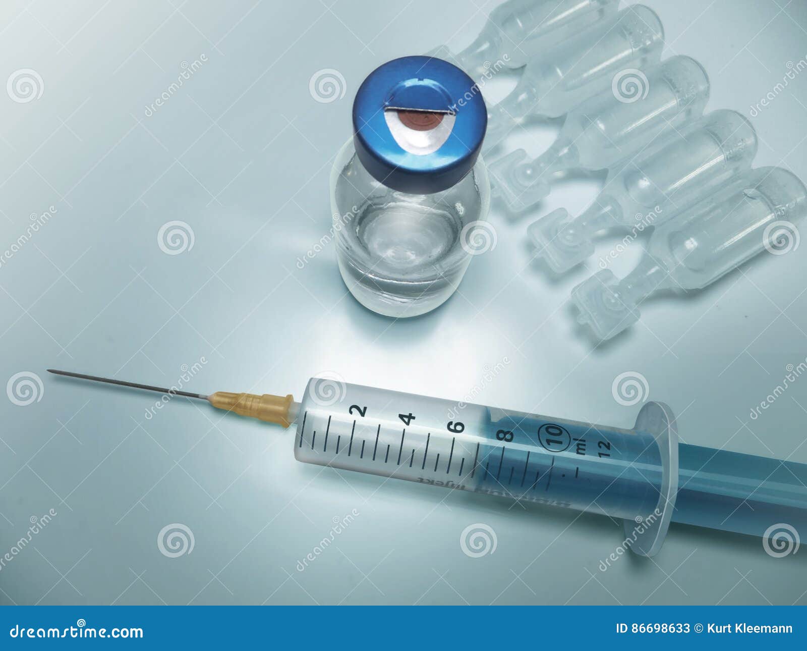 Syringe on table stock image. Image of recipe, medicine - 86698633