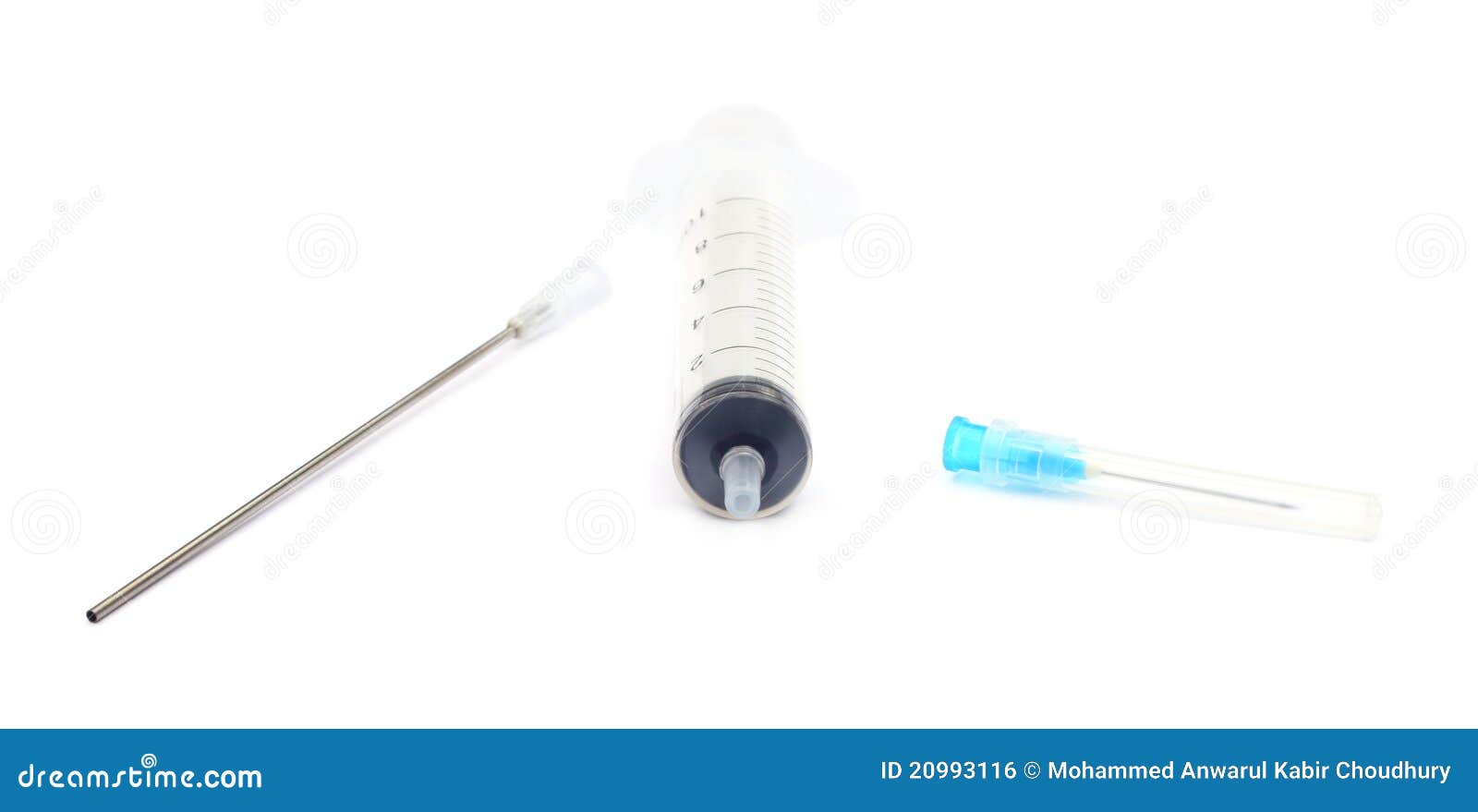 Syringe with Two Different Needles Stock Photo - Image of illness ...