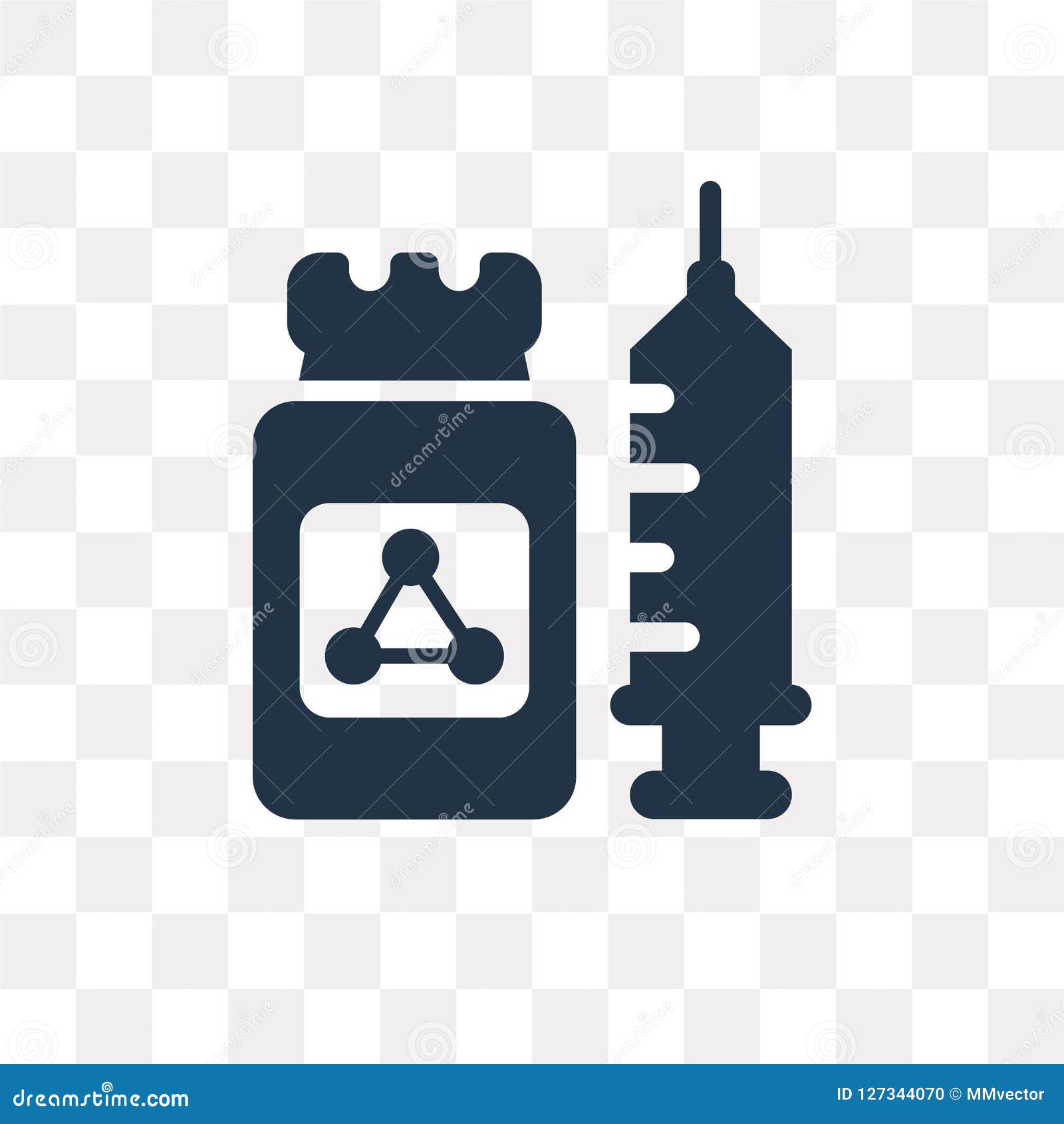 Syringe Vector Icon Isolated on Transparent Background, Syringe Stock ...