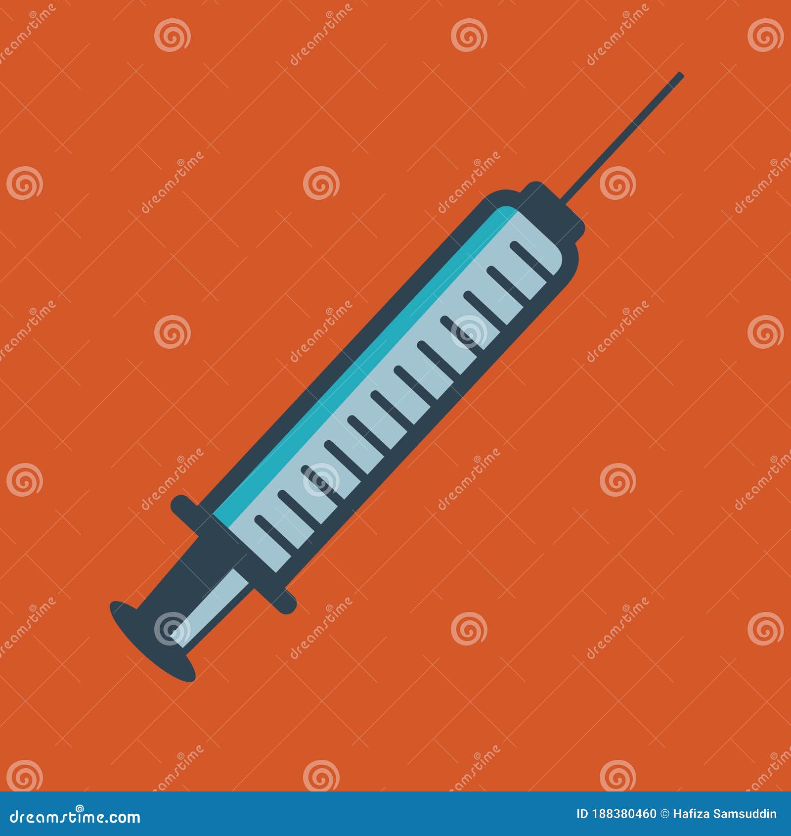 Syringe. Vector Illustration Decorative Design Stock Vector ...