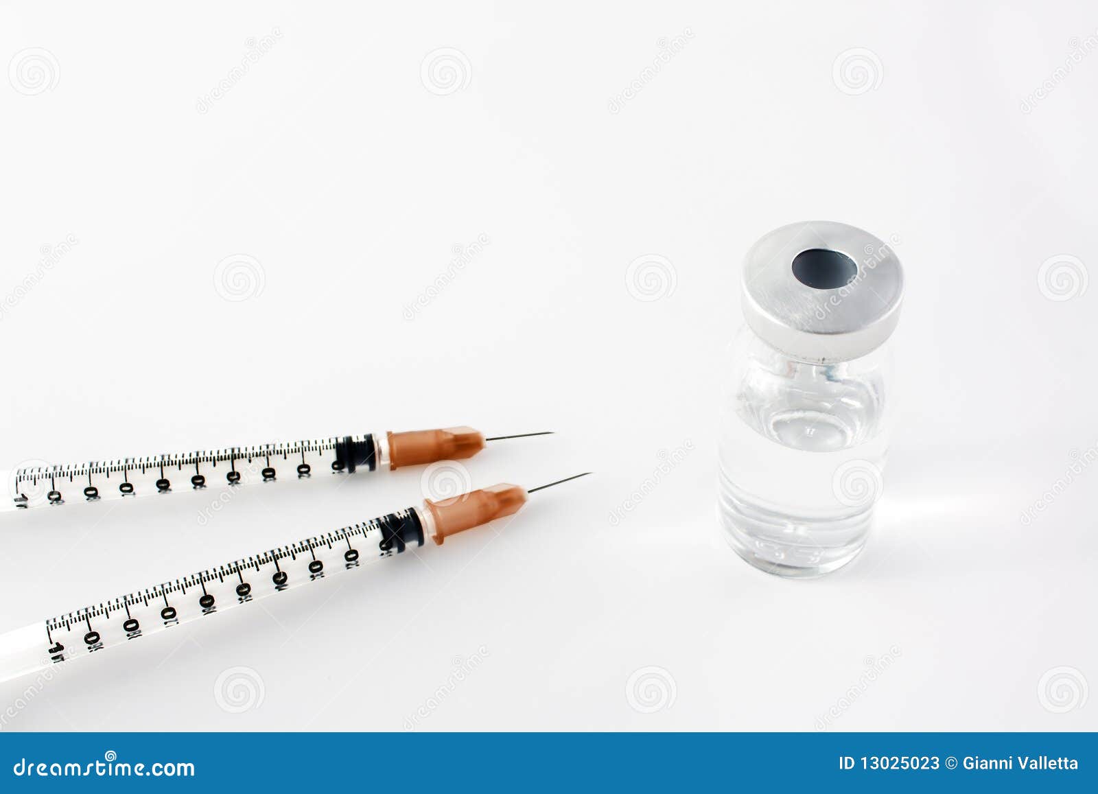 Syringe and vial stock image. Image of injection, healthcare - 13025023