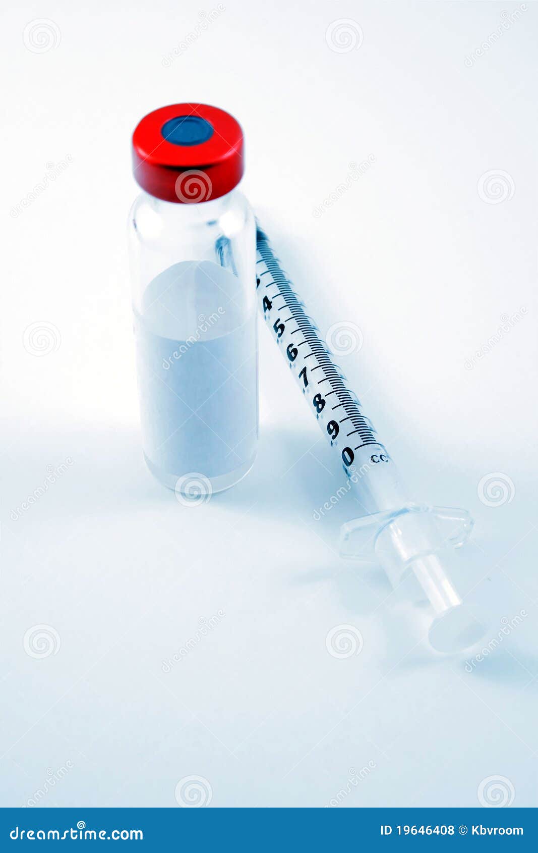 Syringe and Vial stock photo. Image of healthy, disease - 19646408