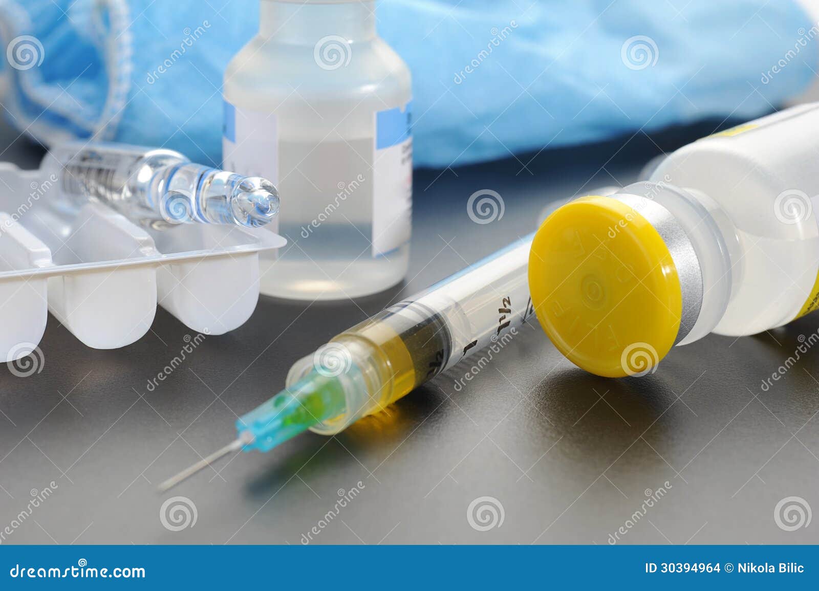 Syringe and Vial stock photo. Image of aids, syringe - 30394964